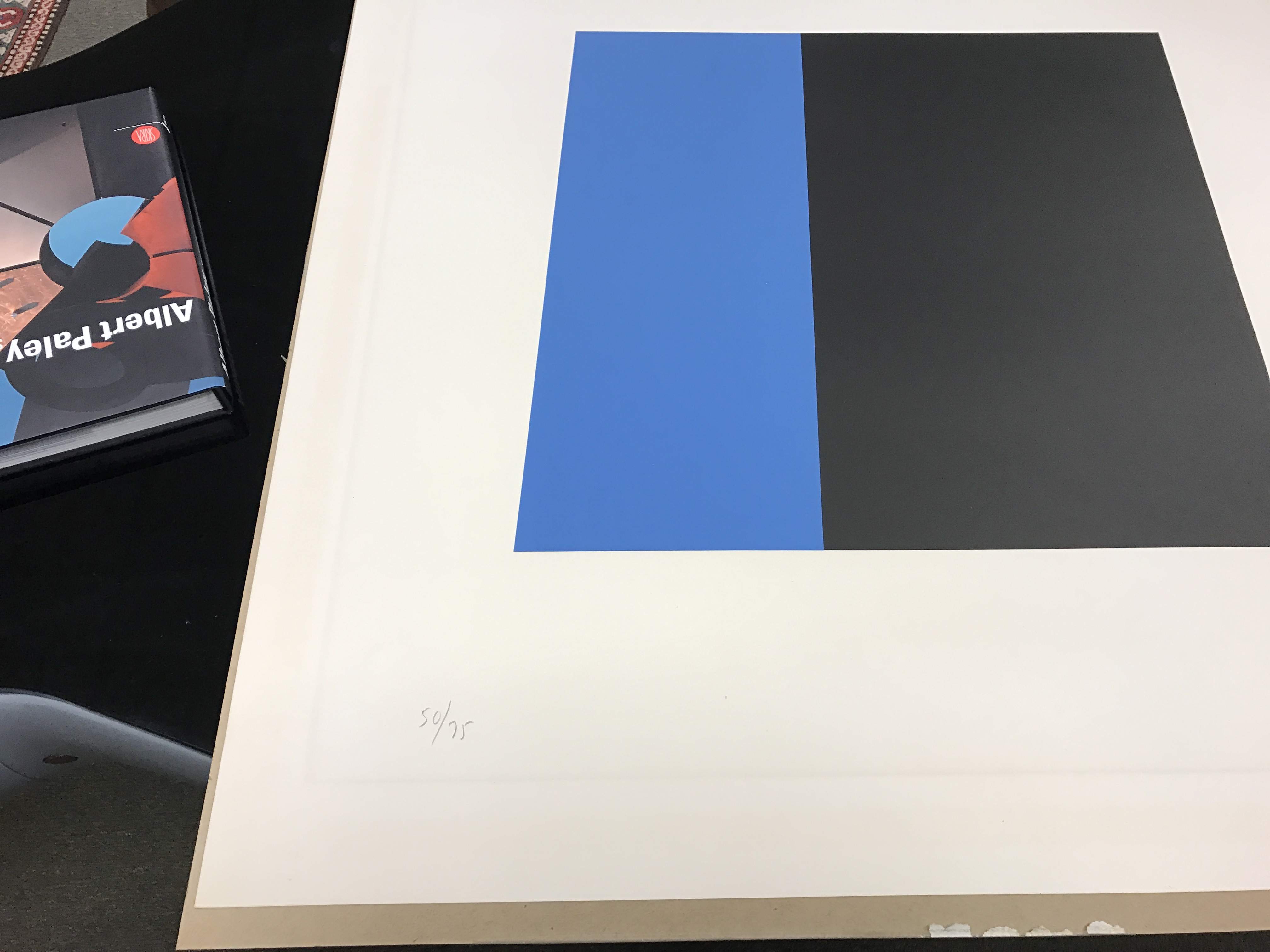 Ellsworth Kelly (American, 1923-2015) Blue and Black Square | Cottone ...
