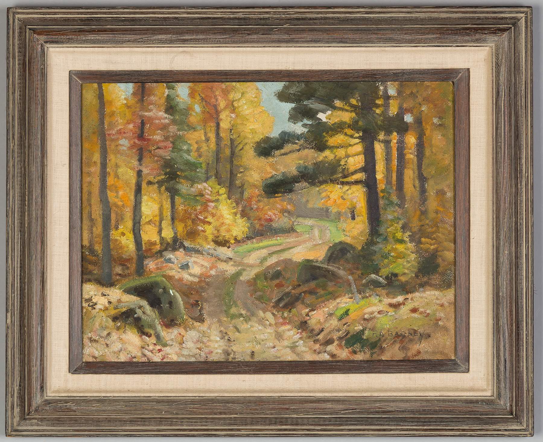 Frank A. Barney (American, 1862-1954) 2 Paintings | Cottone Auctions
