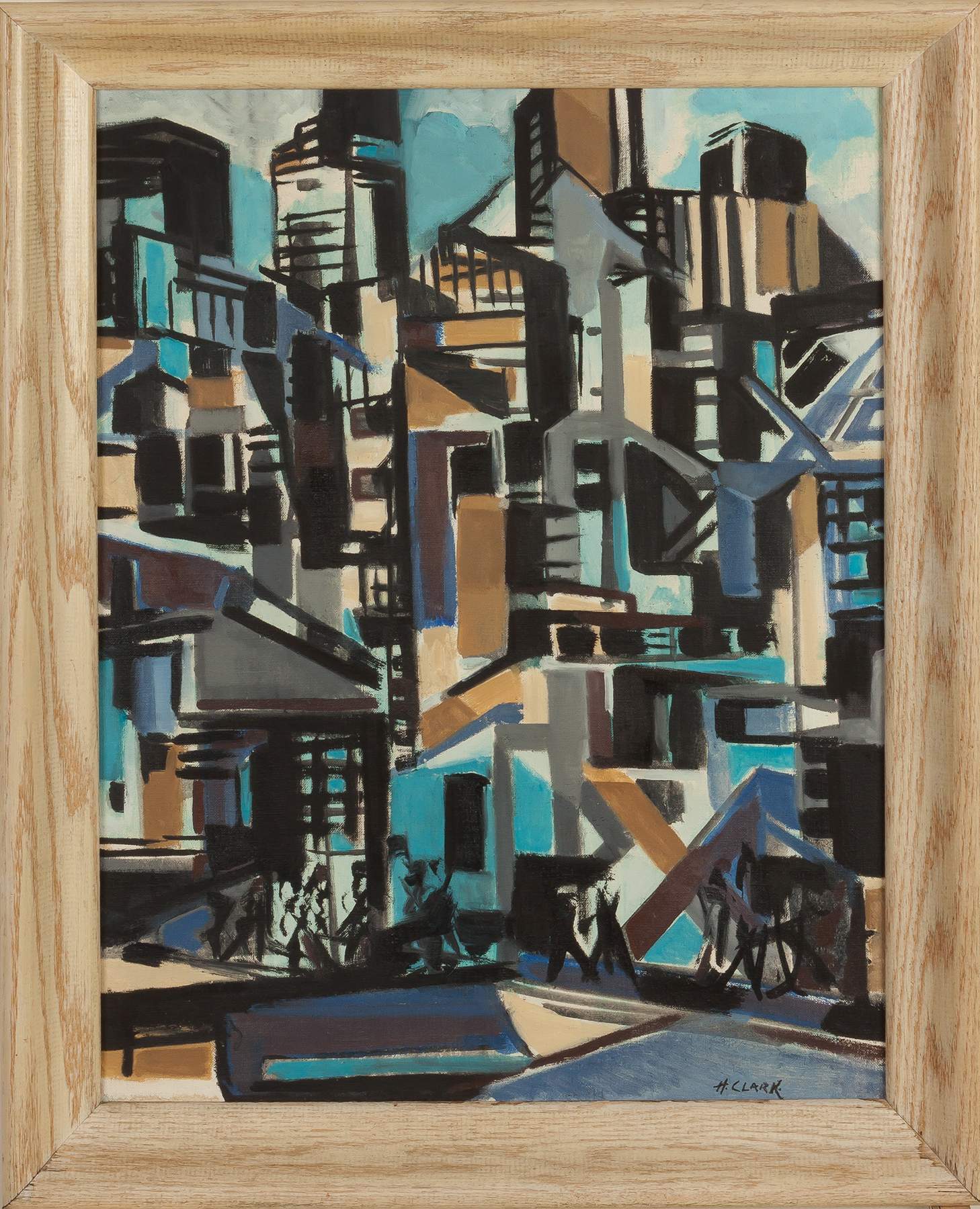 Horace Clark (American, 1910-1995) Near Fulton Street, New York City ...