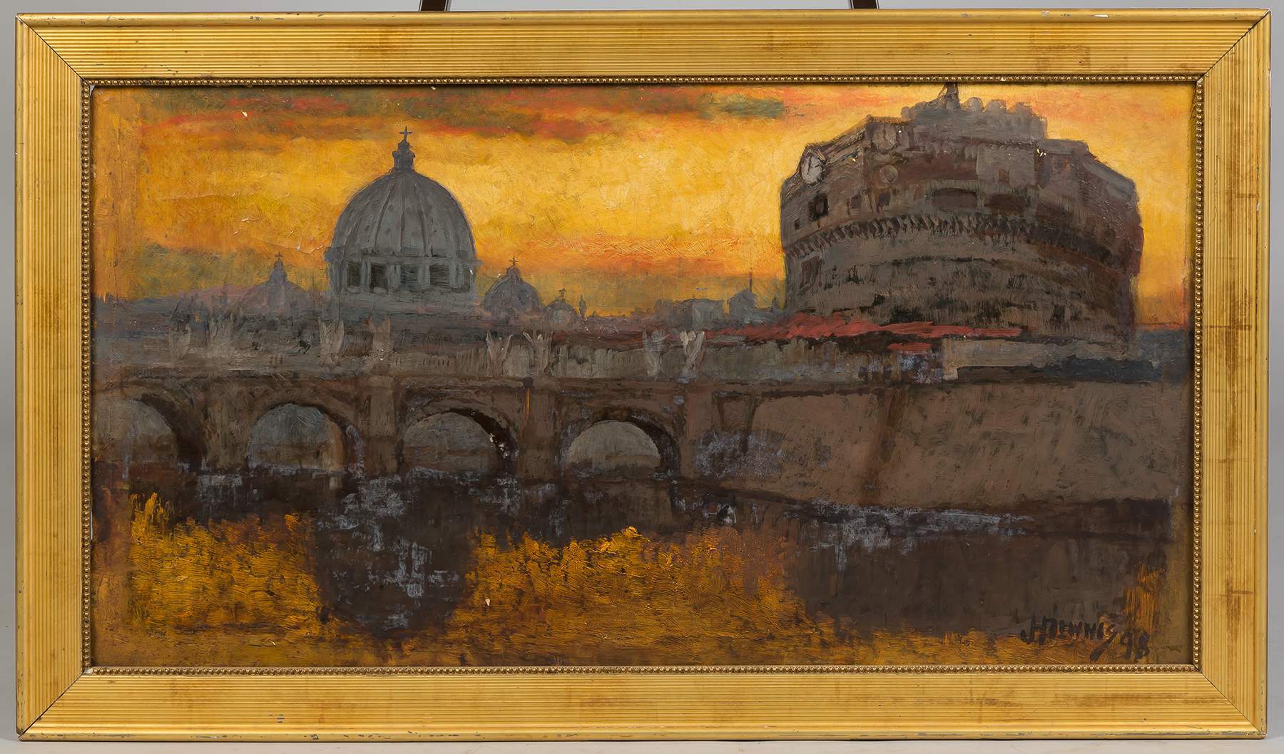 James Hogarth Dennis (American, 1839-1914) "Roman Sunset" | Cottone ...