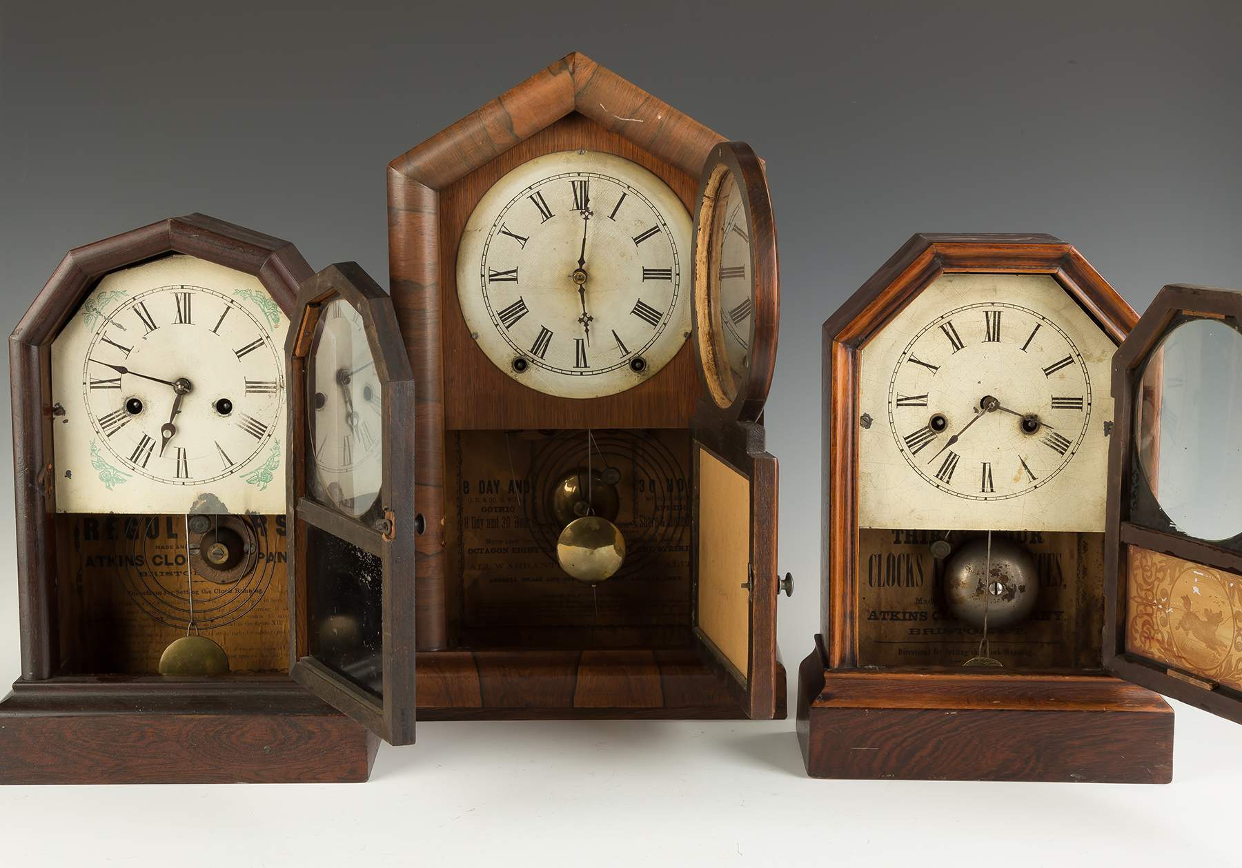 Three Shelf Clocks | Cottone Auctions