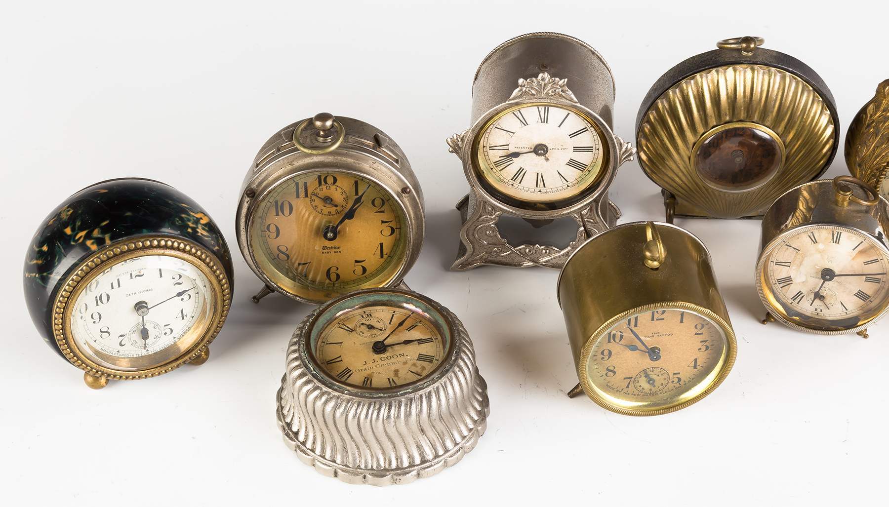 Various Miniature Clocks | Cottone Auctions