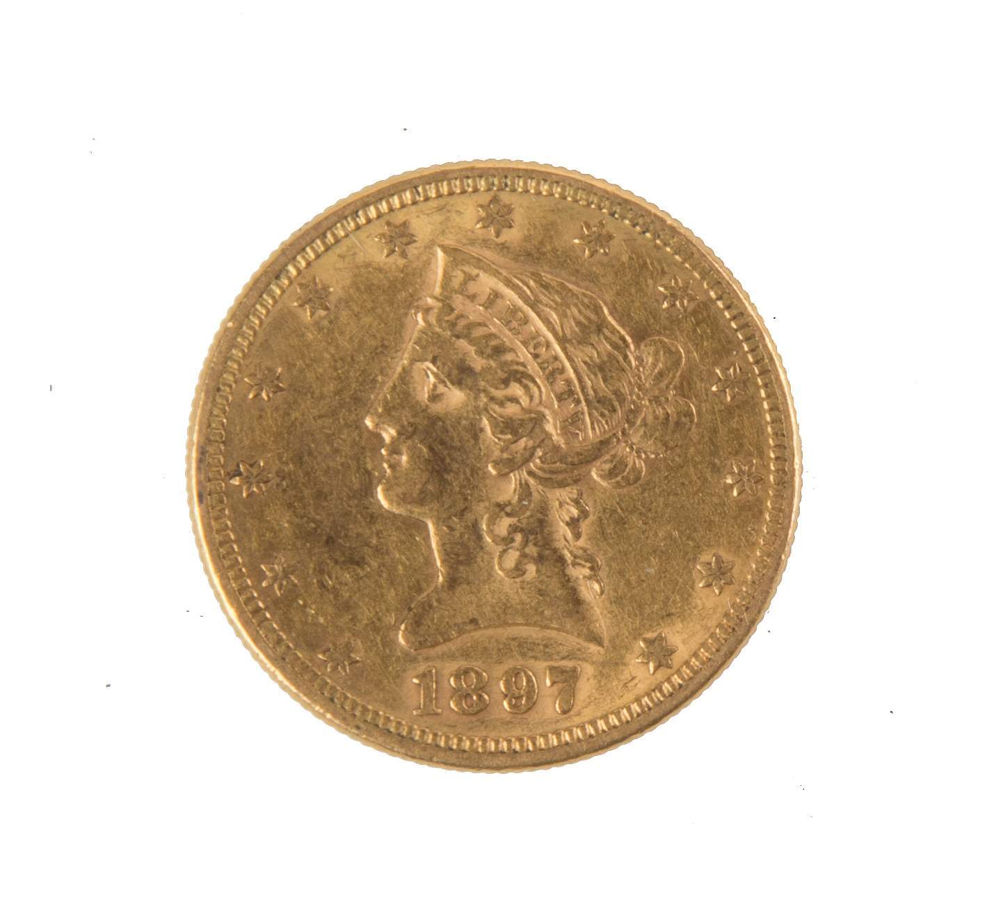 1897 Ten Dollar Liberty Head Gold Coin | Cottone Auctions
