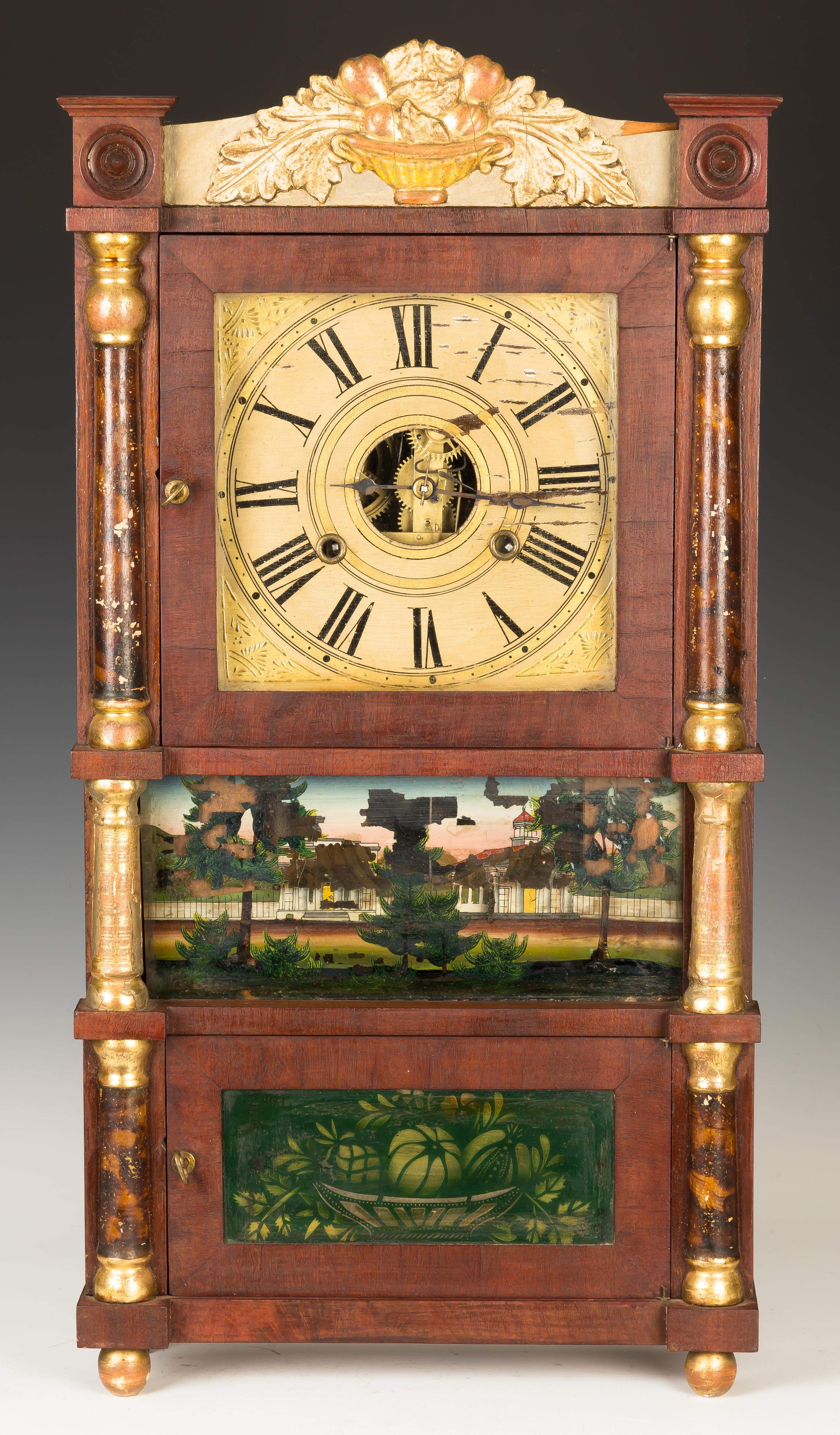 Miniature Birge, Mallory & Co.Triple Decker Shelf Clock | Cottone Auctions