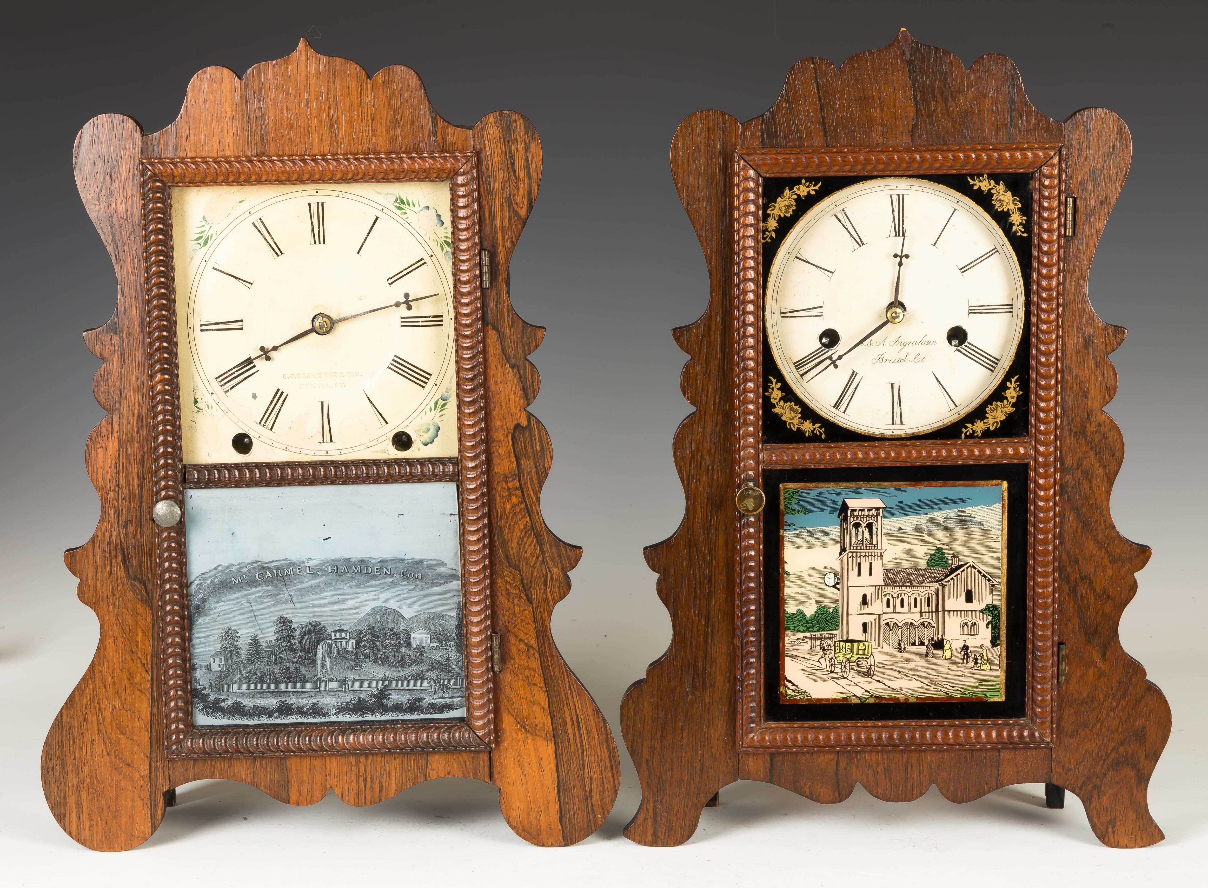 E.C. Brewster and E. & A. Ingraham Shelf Clocks | Cottone Auctions