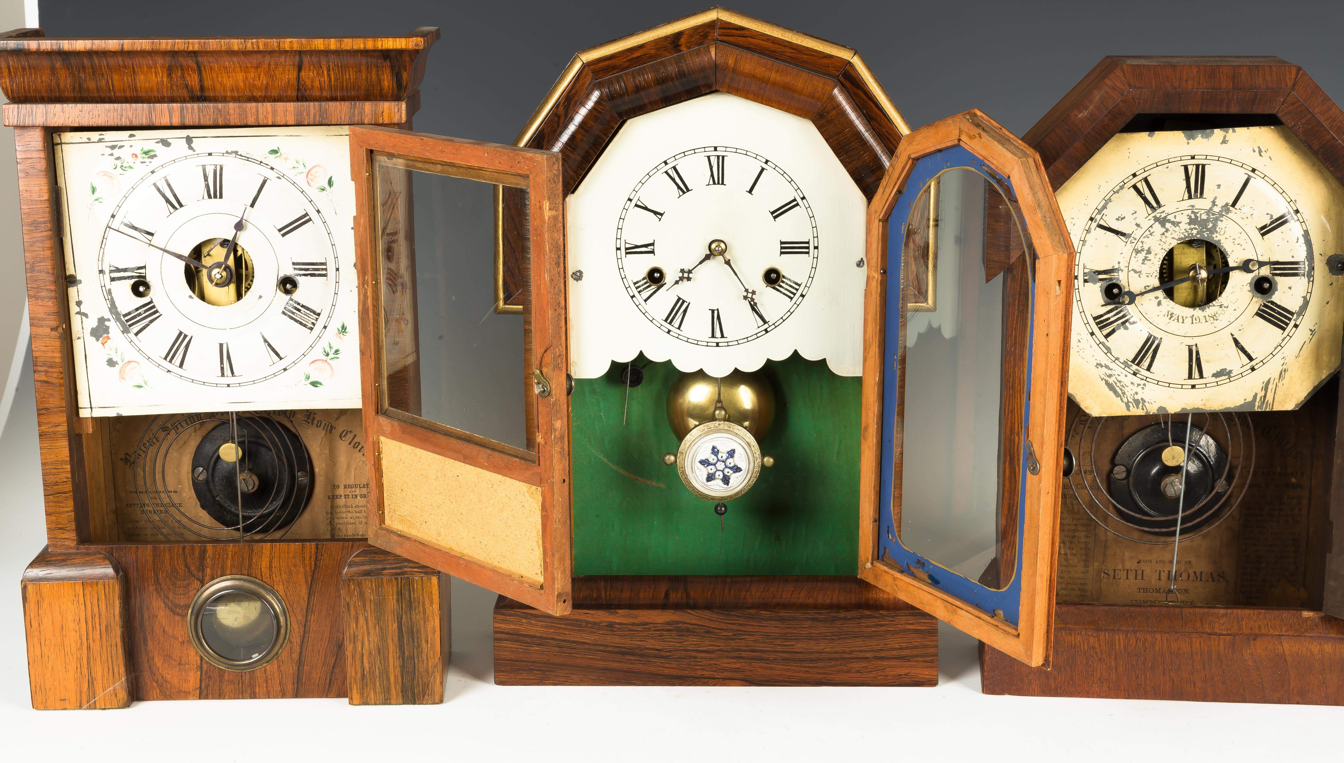 Seth Thomas and William Gilbert Shelf Clocks | Cottone Auctions
