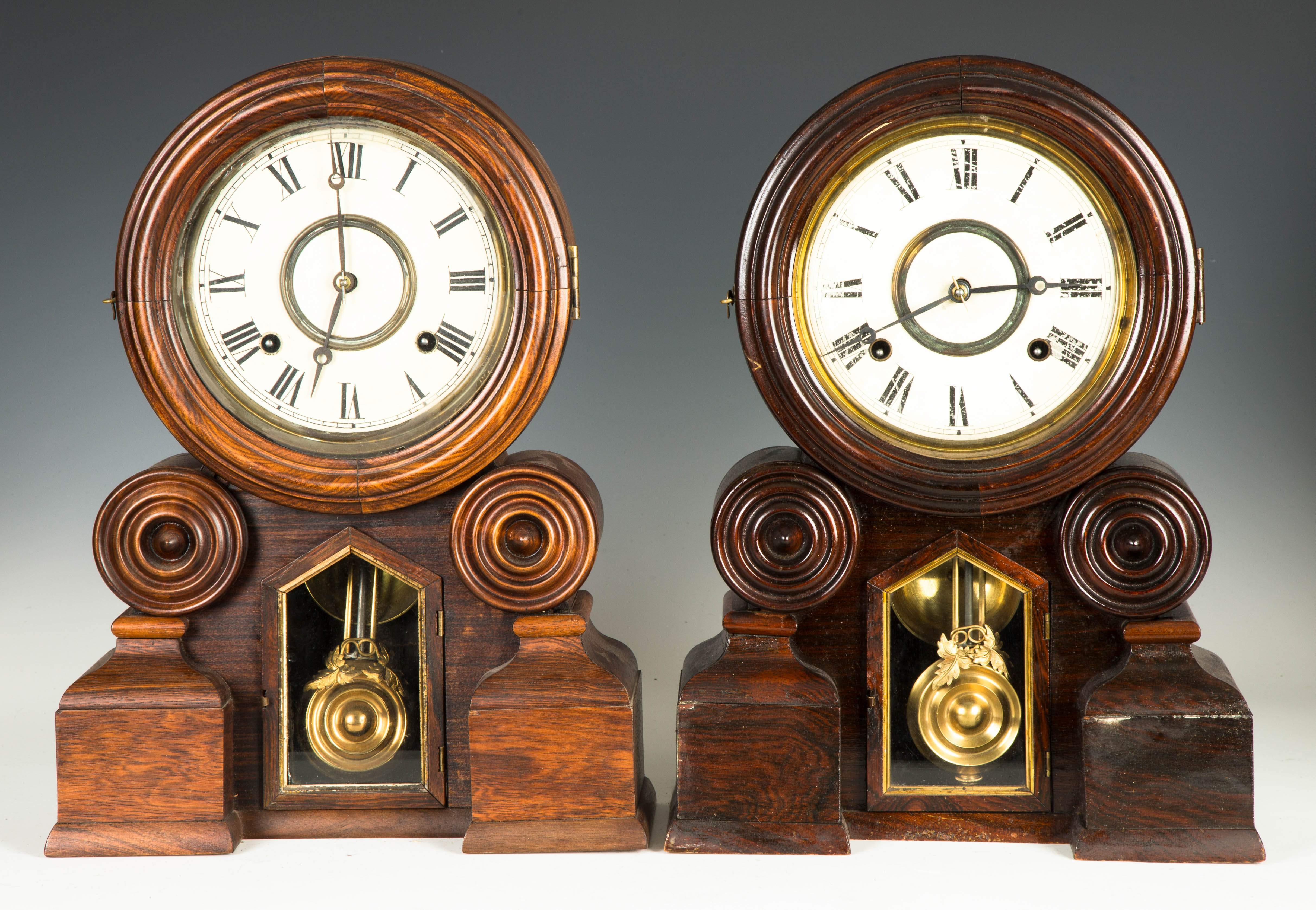 Two Ingraham Dakota Model Shelf Clocks | Cottone Auctions
