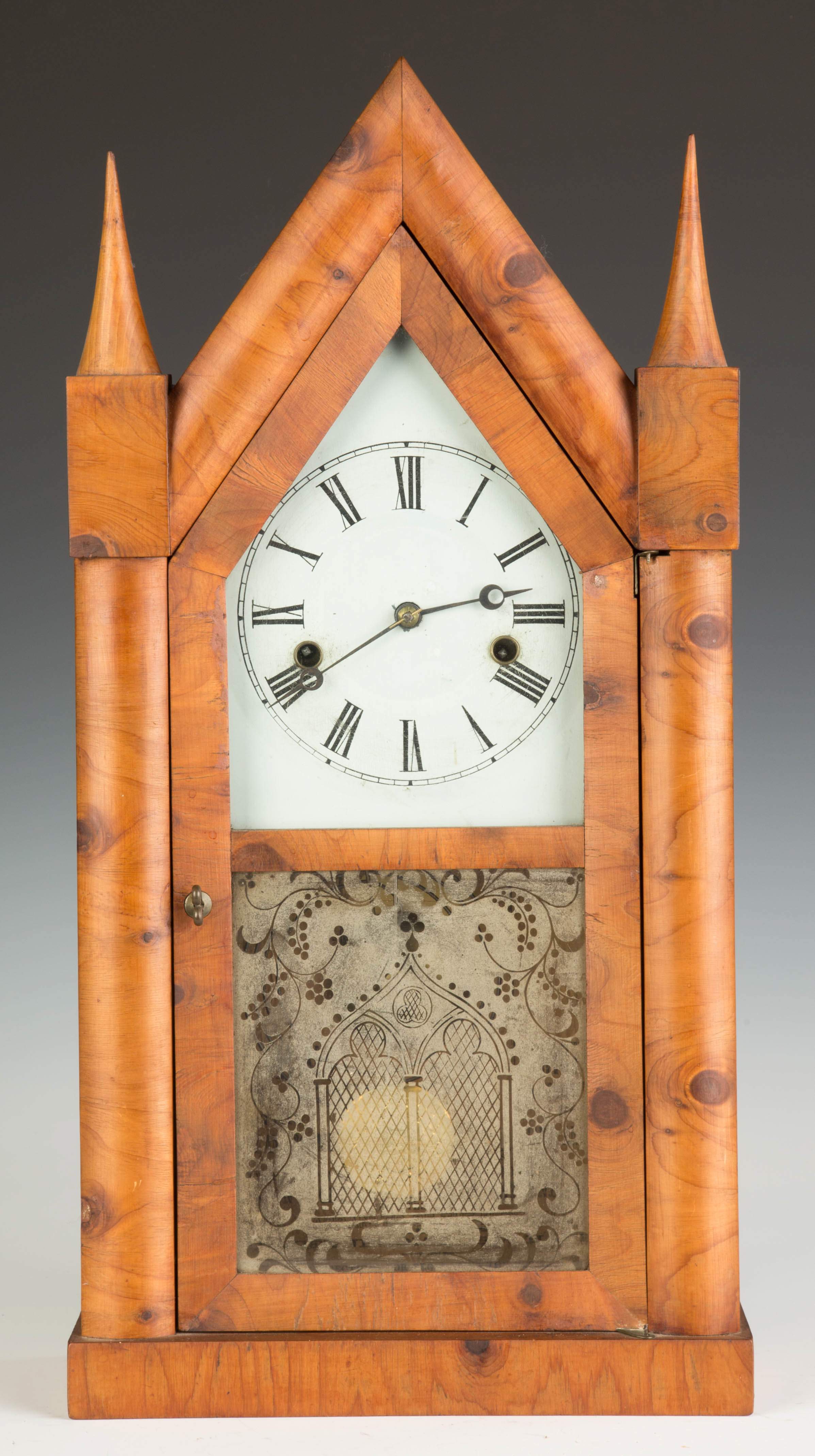 Chauncey Jerome Steeple Clock | Cottone Auctions