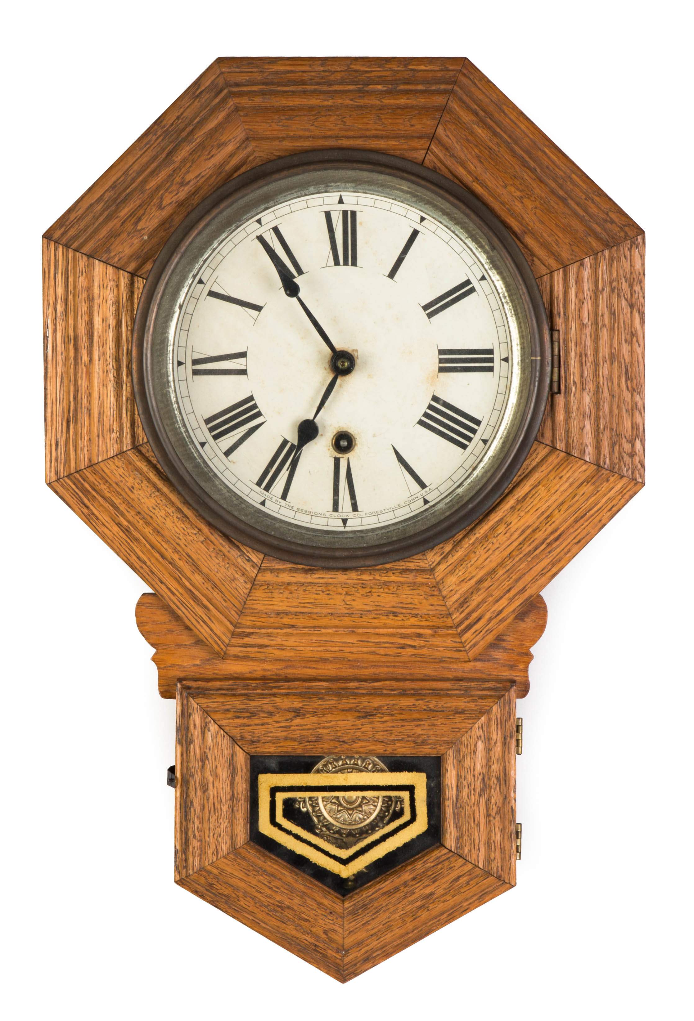 Sessions Miniature School House Clock | Cottone Auctions