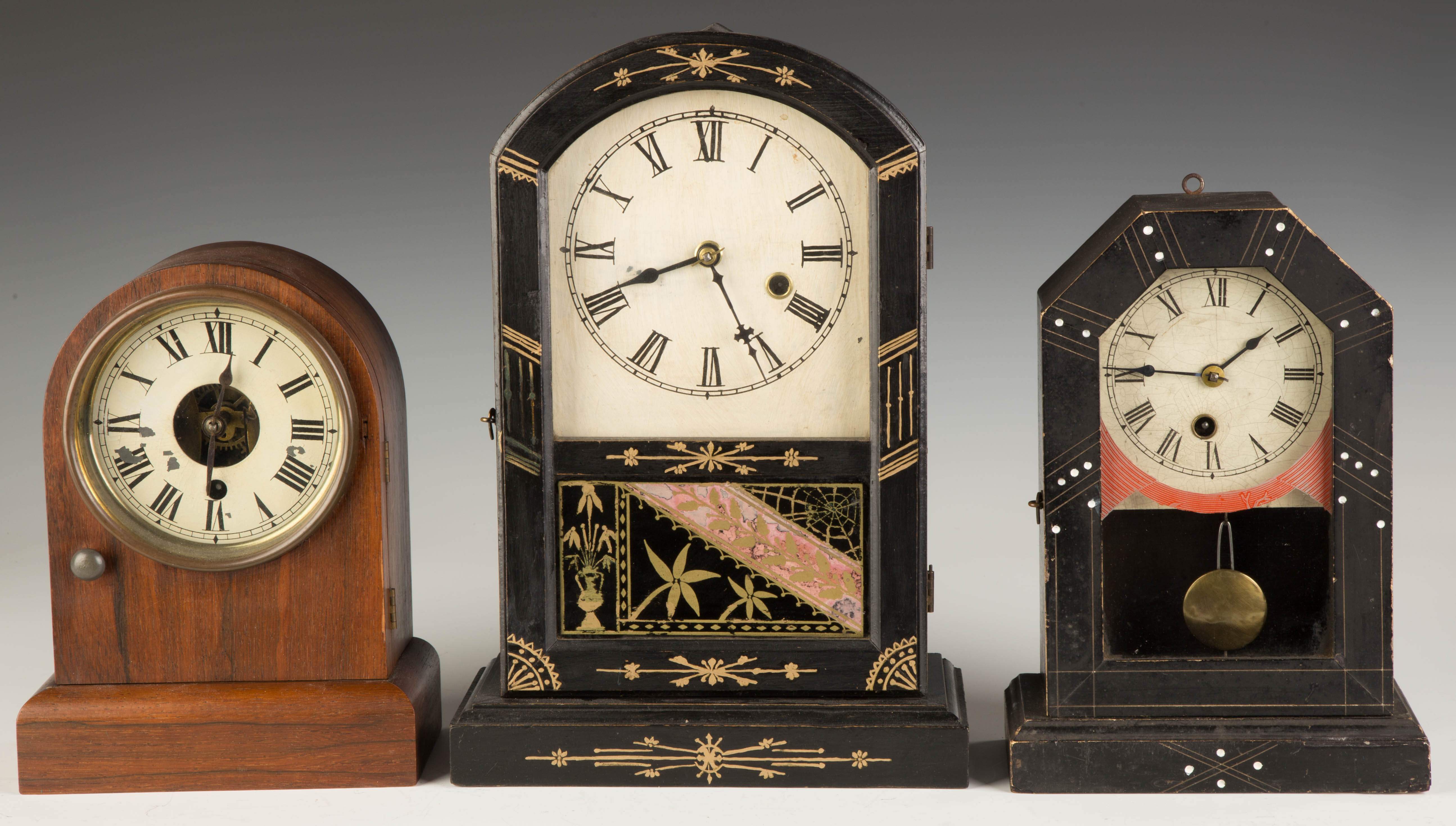 Three Victorian Shelf Clocks | Cottone Auctions