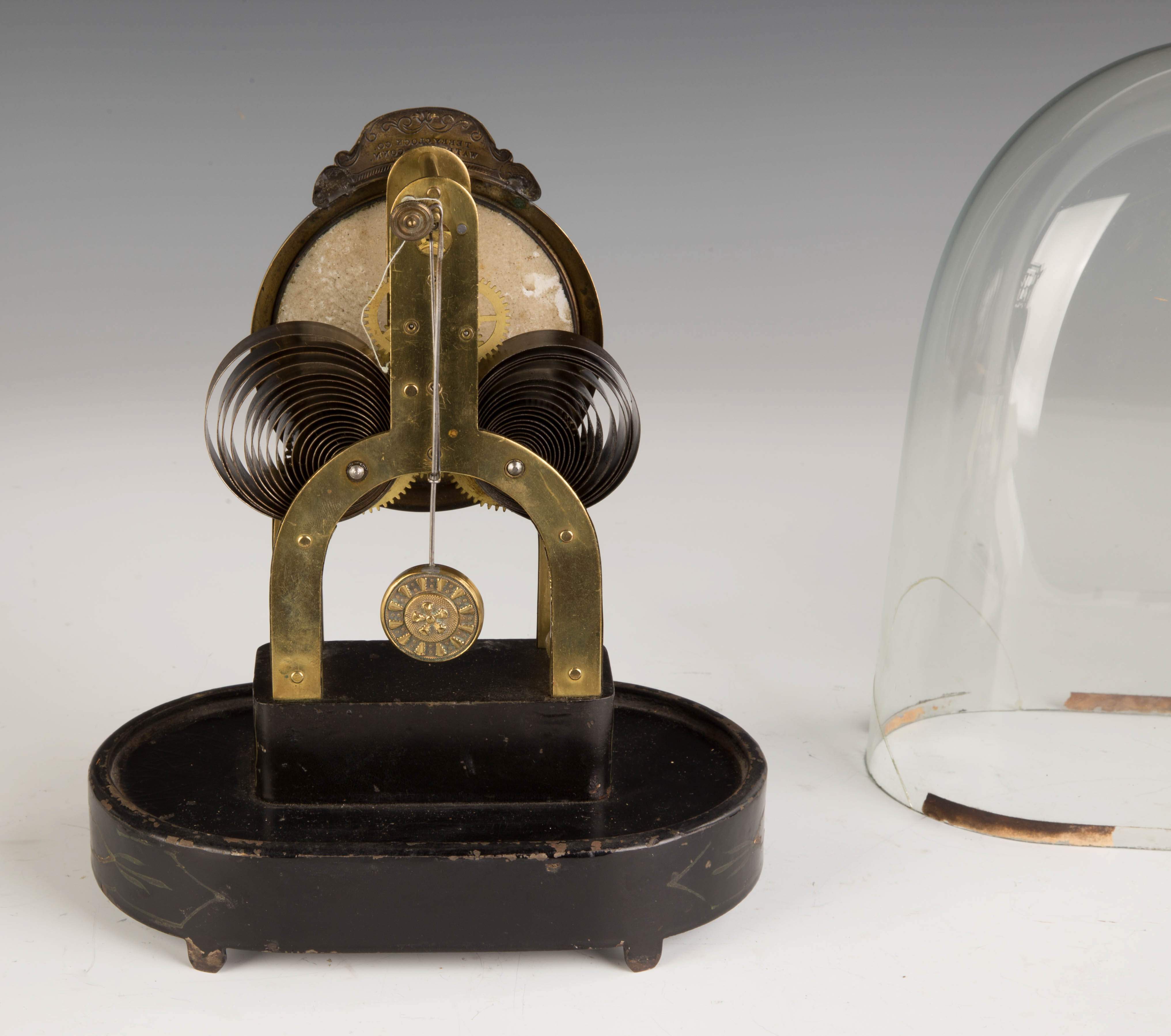 Terry Clock Co. Miniature Iron Shelf Clock | Cottone Auctions