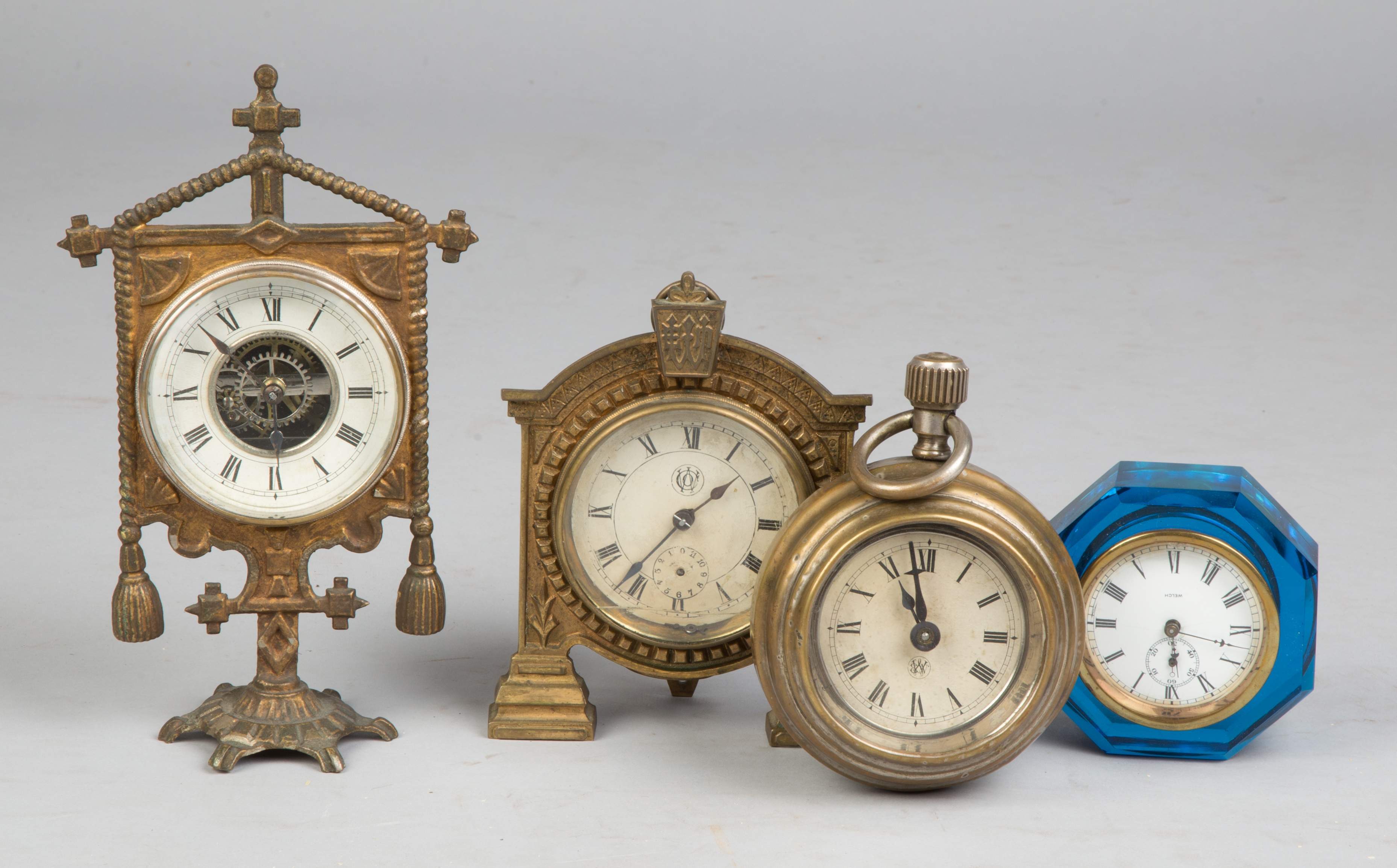 Group of Misc. Table Clocks | Cottone Auctions
