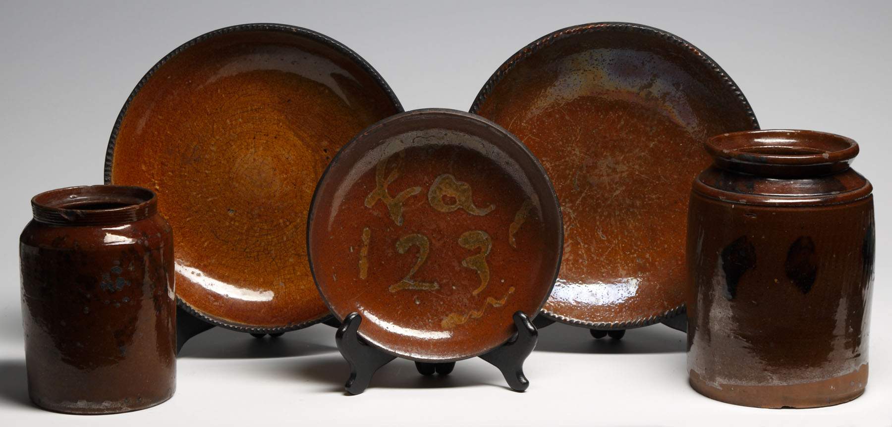 3 Redware Lots | Cottone Auctions