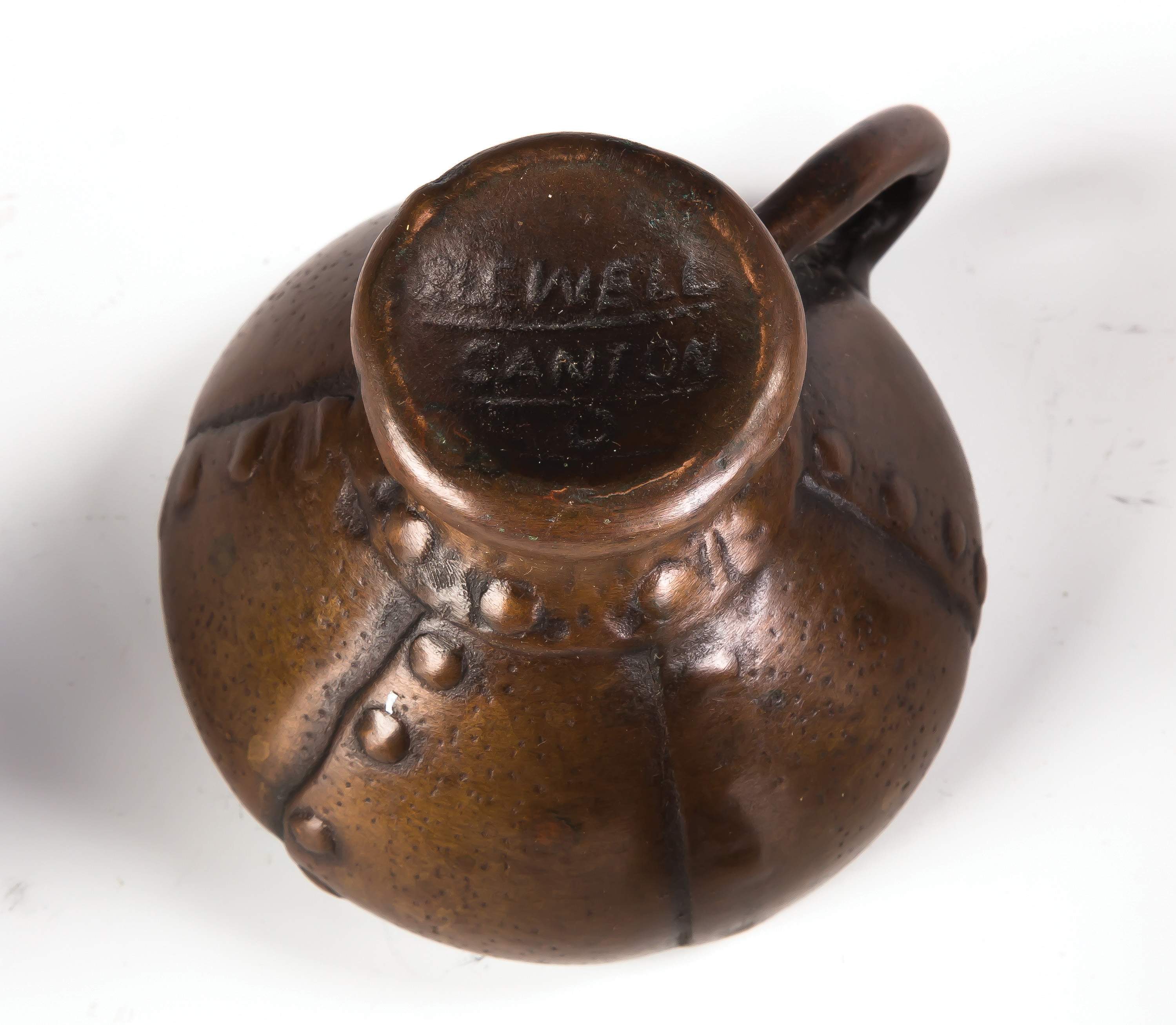 Clewell Art Pottery and Copper Clad Punch Bowl Set | Cottone Auctions