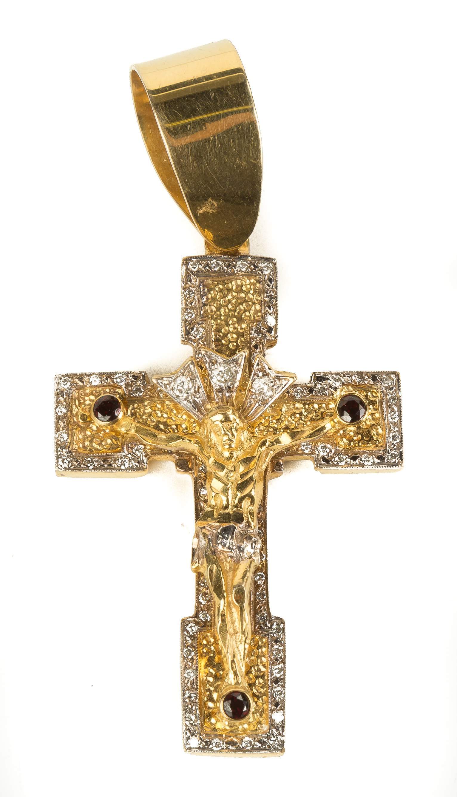 14K Gold Crucifix Pendant | Cottone Auctions