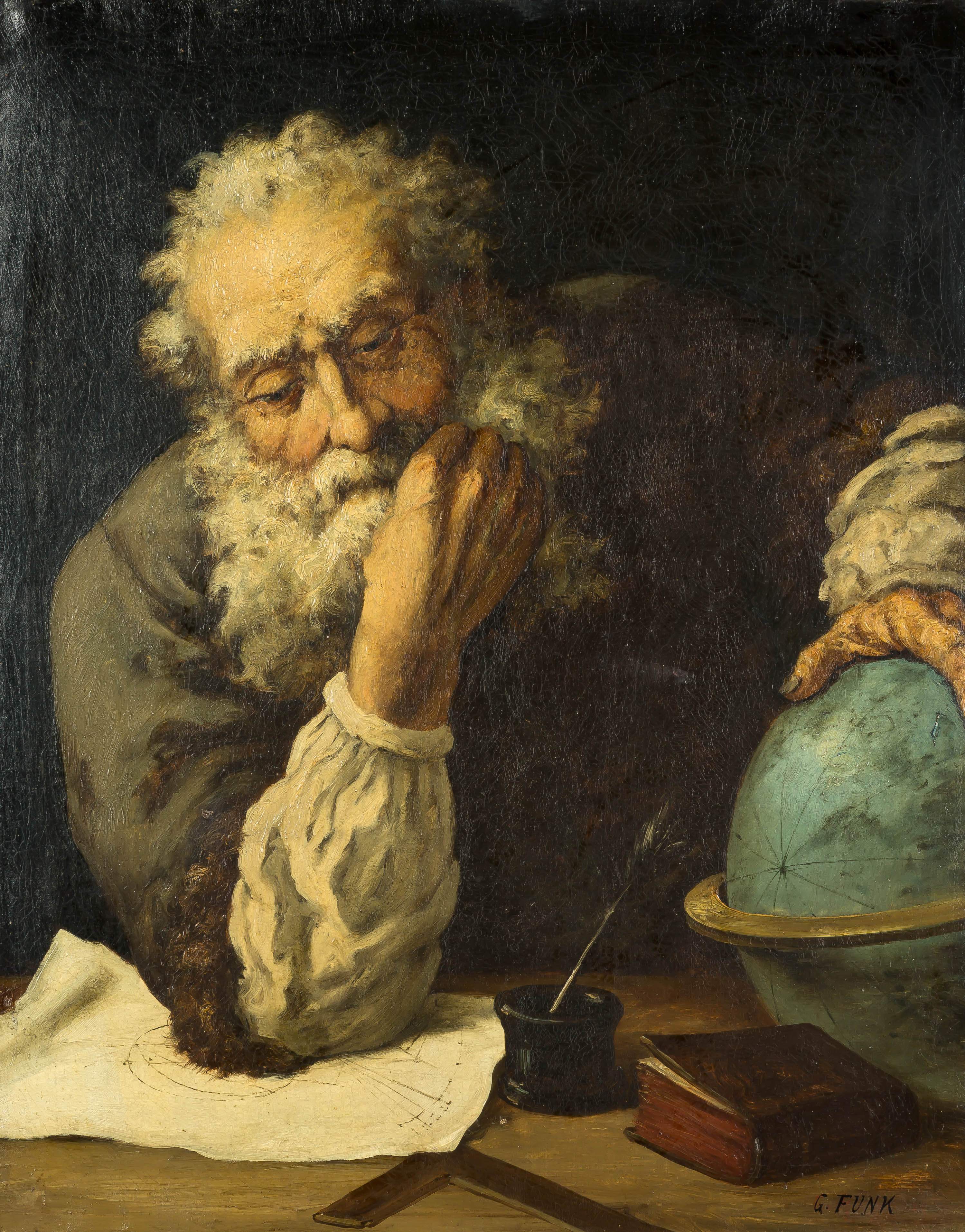 G. Funk (19th century) Portrait of Galileo Galilei | Cottone Auctions