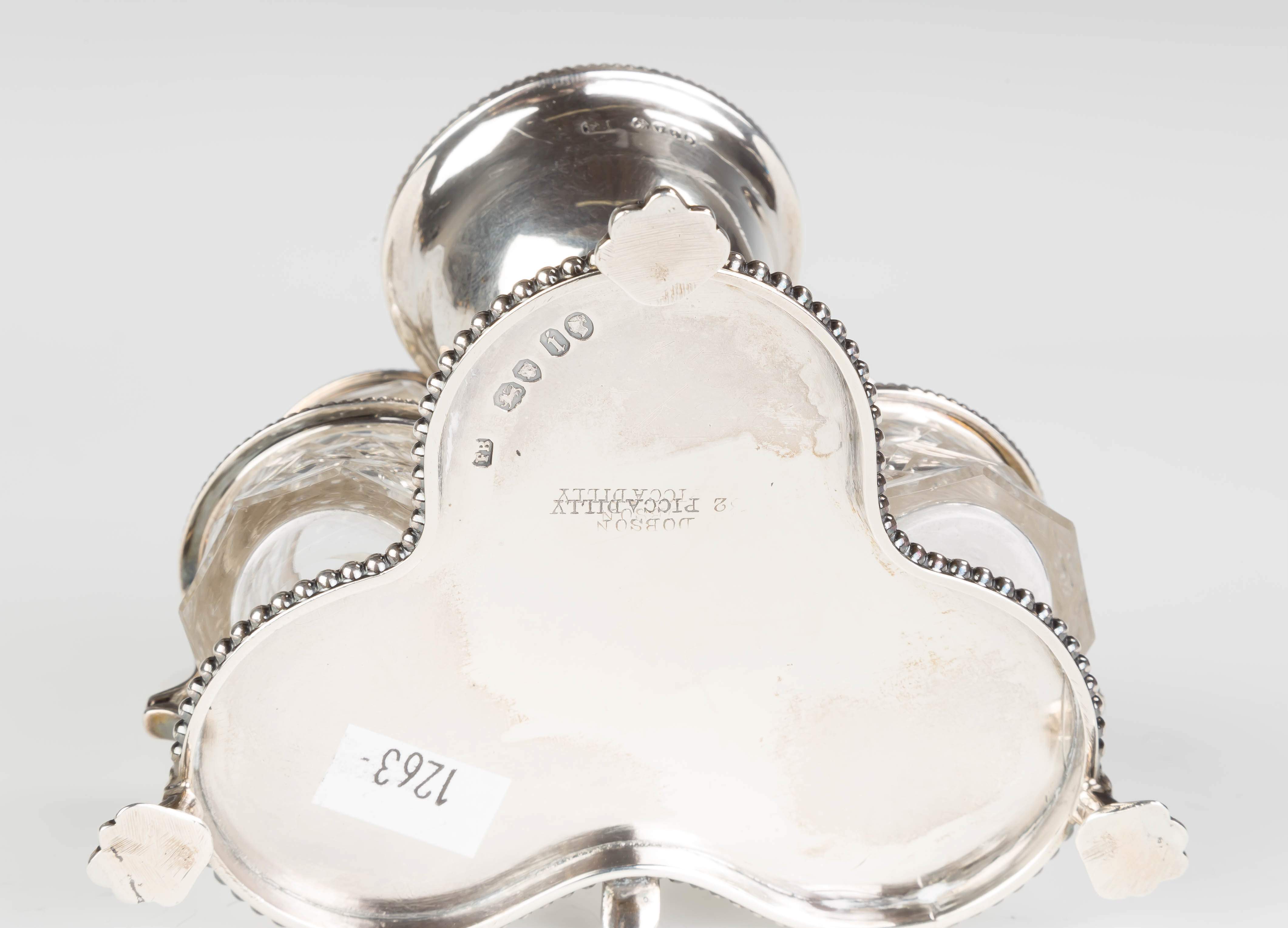 English Sterling Silver 3 Piece Castor Set | Cottone Auctions