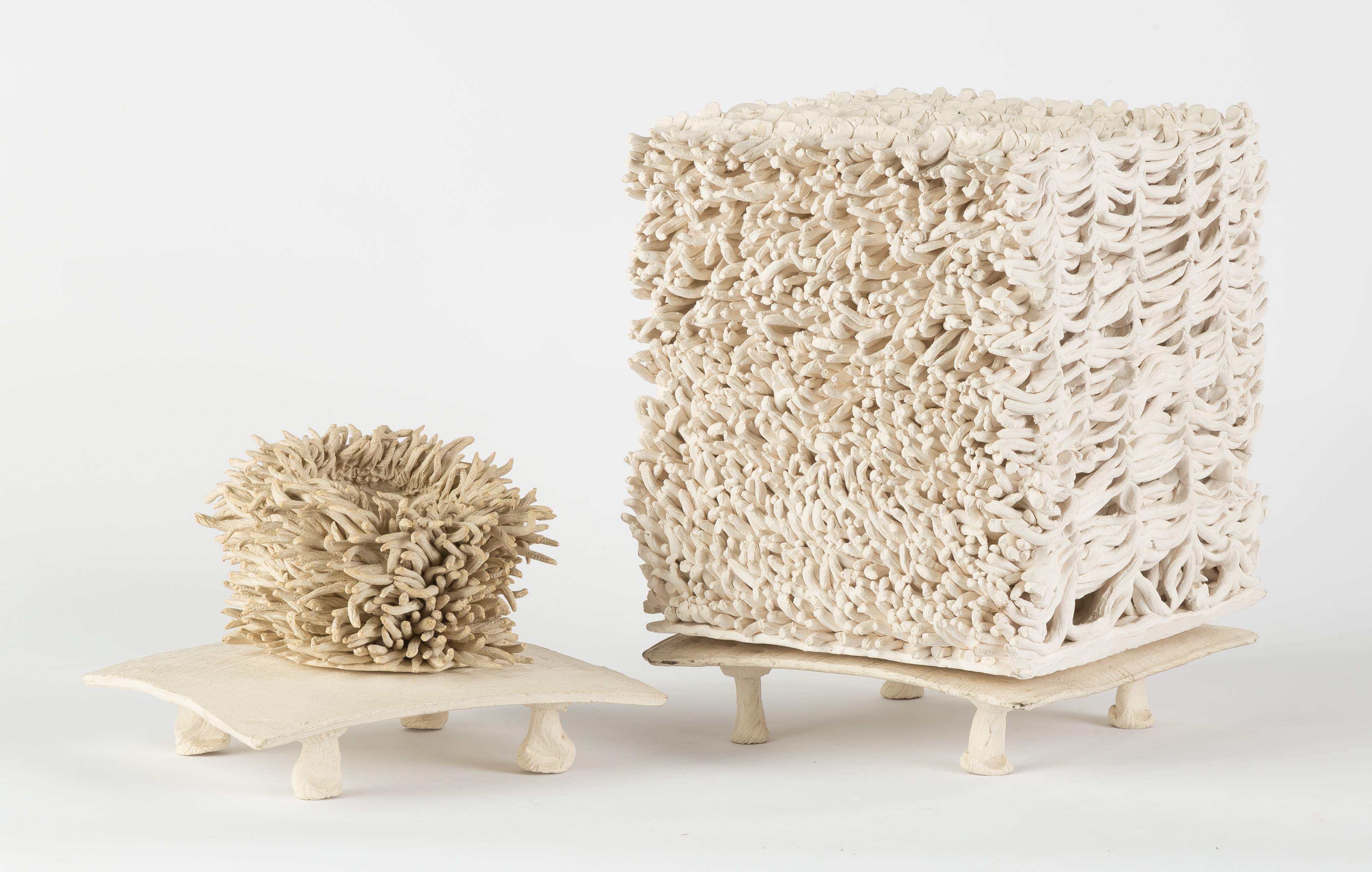 Sue Katz (American) Two Clay Sculptures | Cottone Auctions