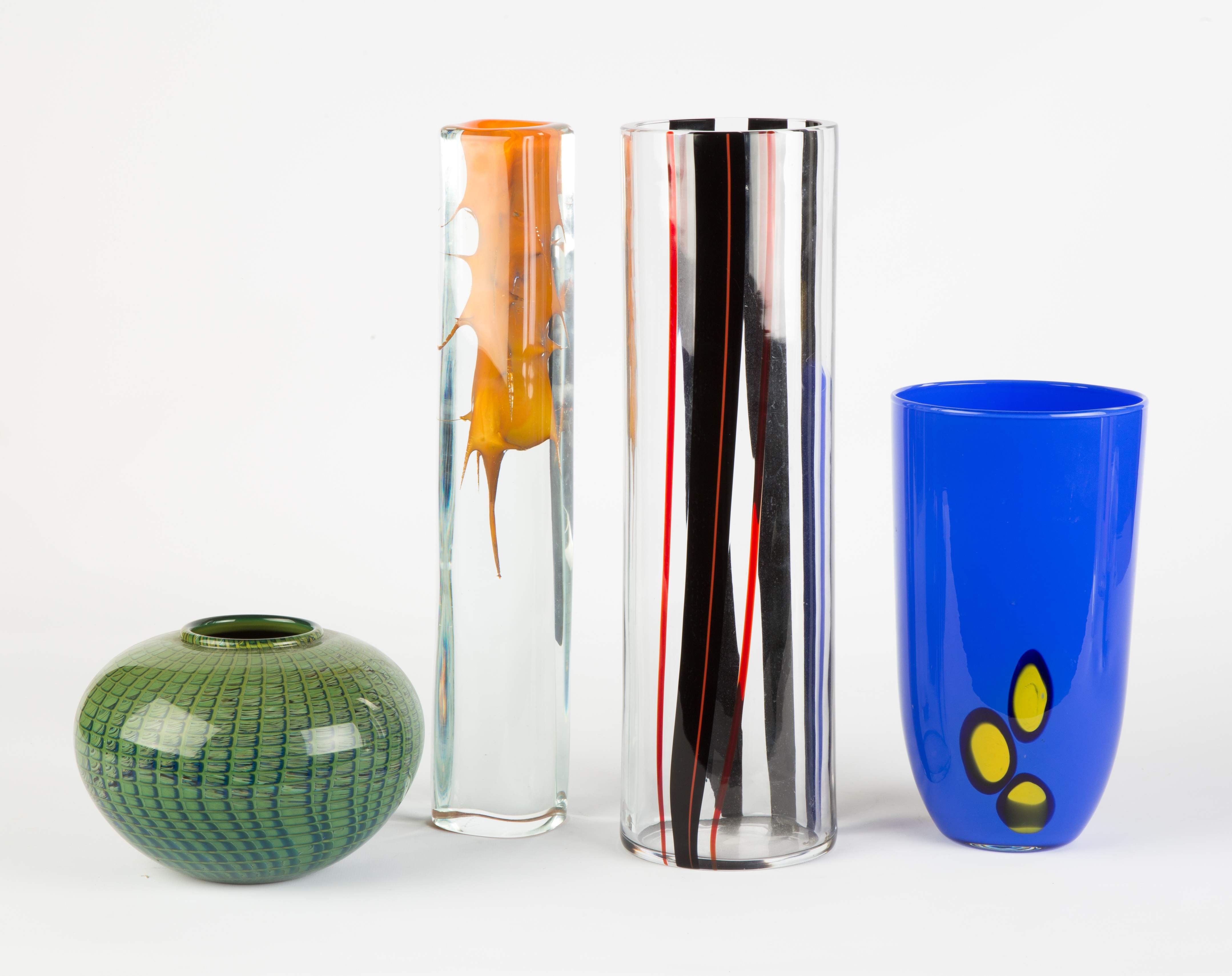 Four Contemporary Glass Vases | Cottone Auctions