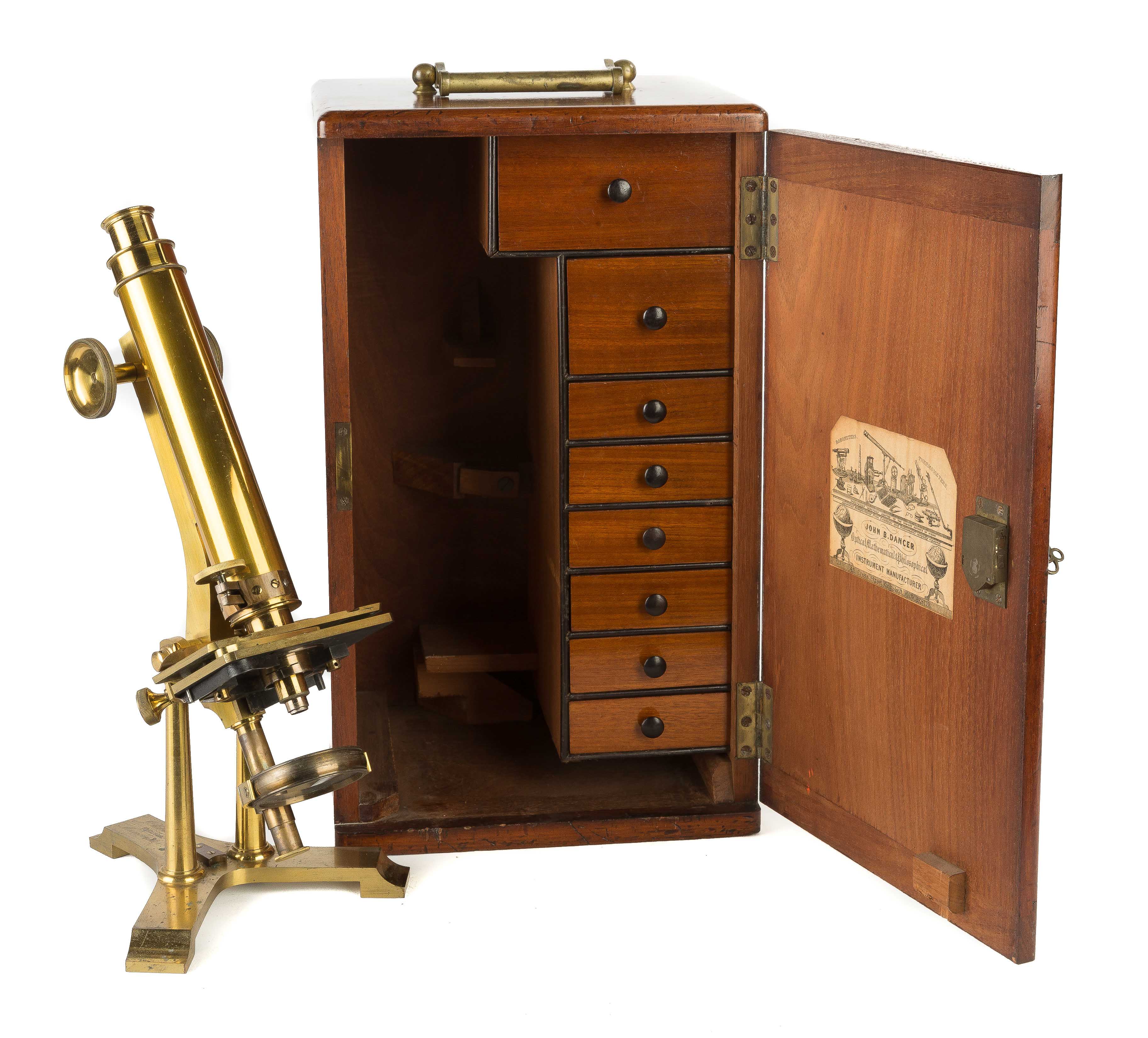 John B. Dancer Brass Microscope | Cottone Auctions