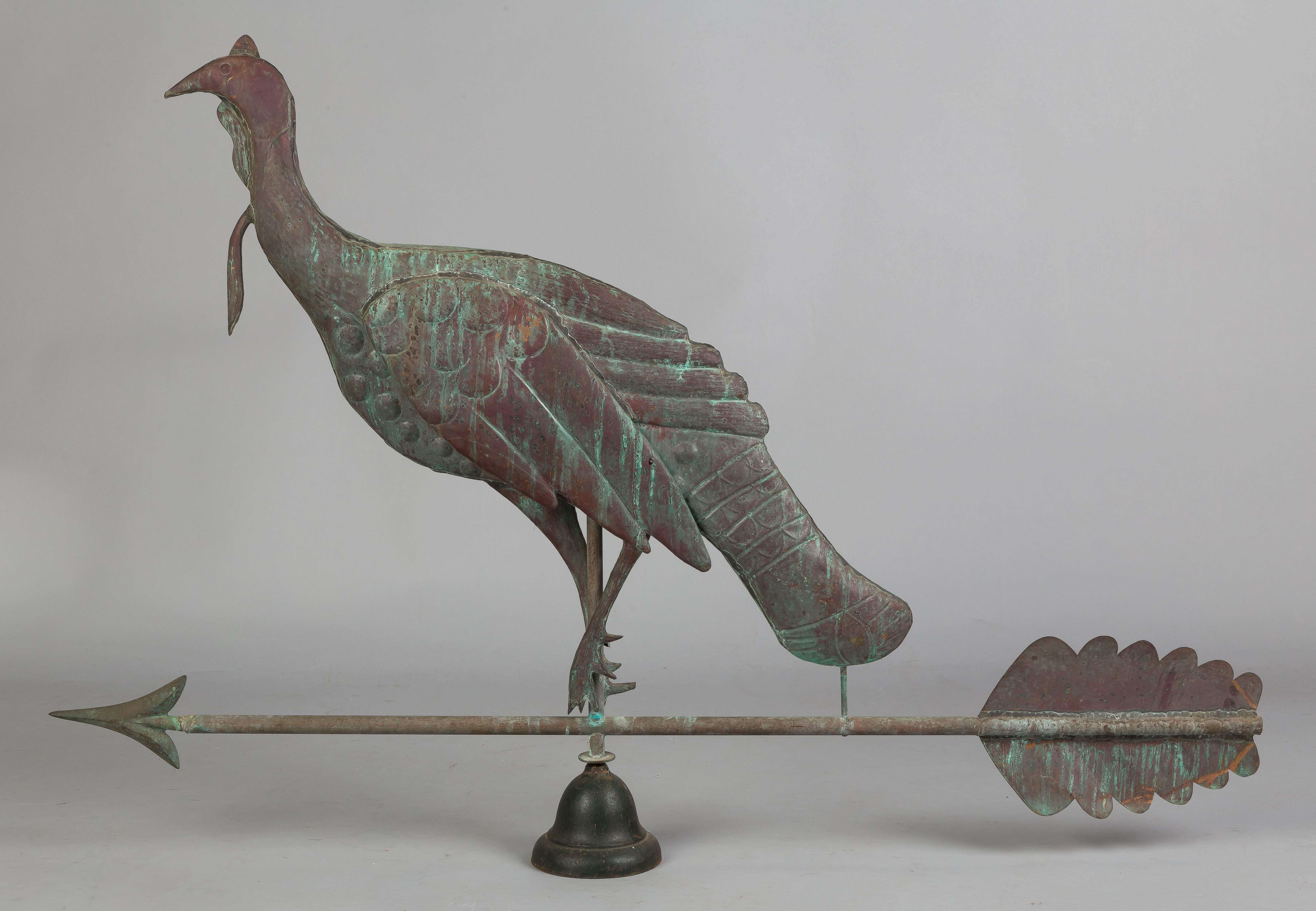 Copper Turkey Weathervane | Cottone Auctions