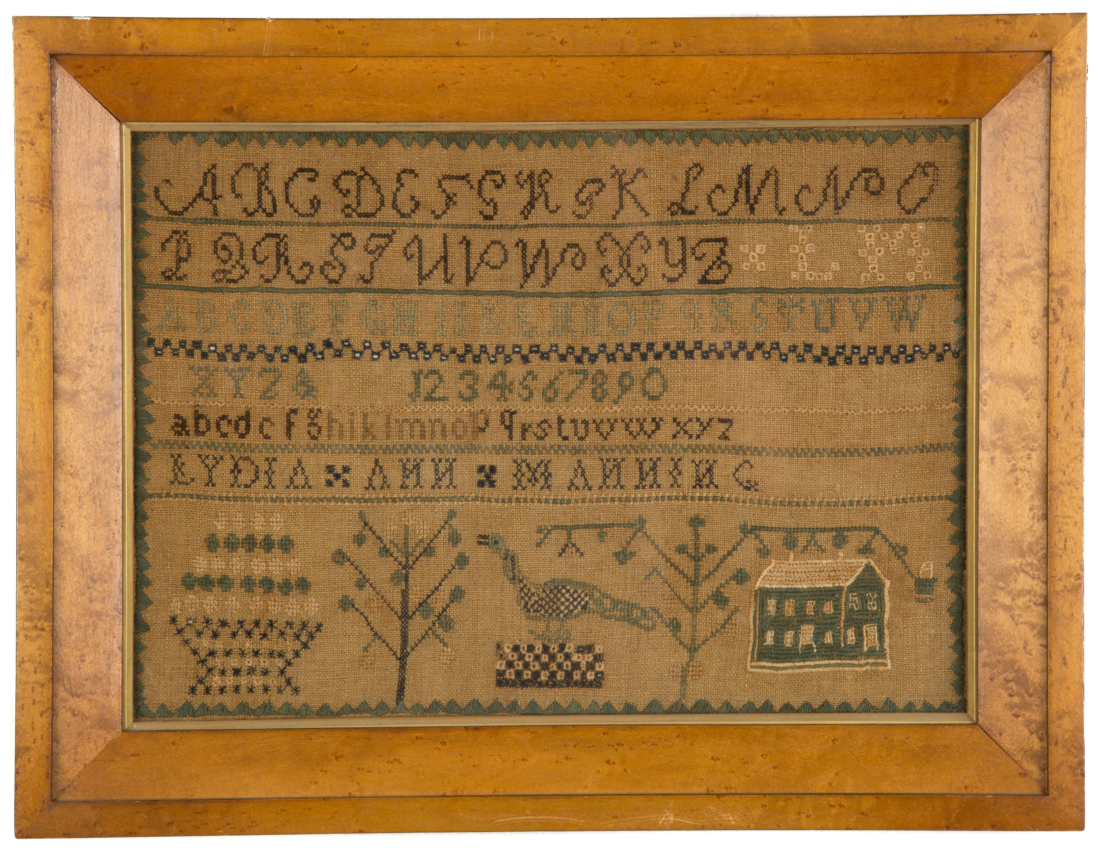 American Sampler by Lydia Ana Manning | Cottone Auctions