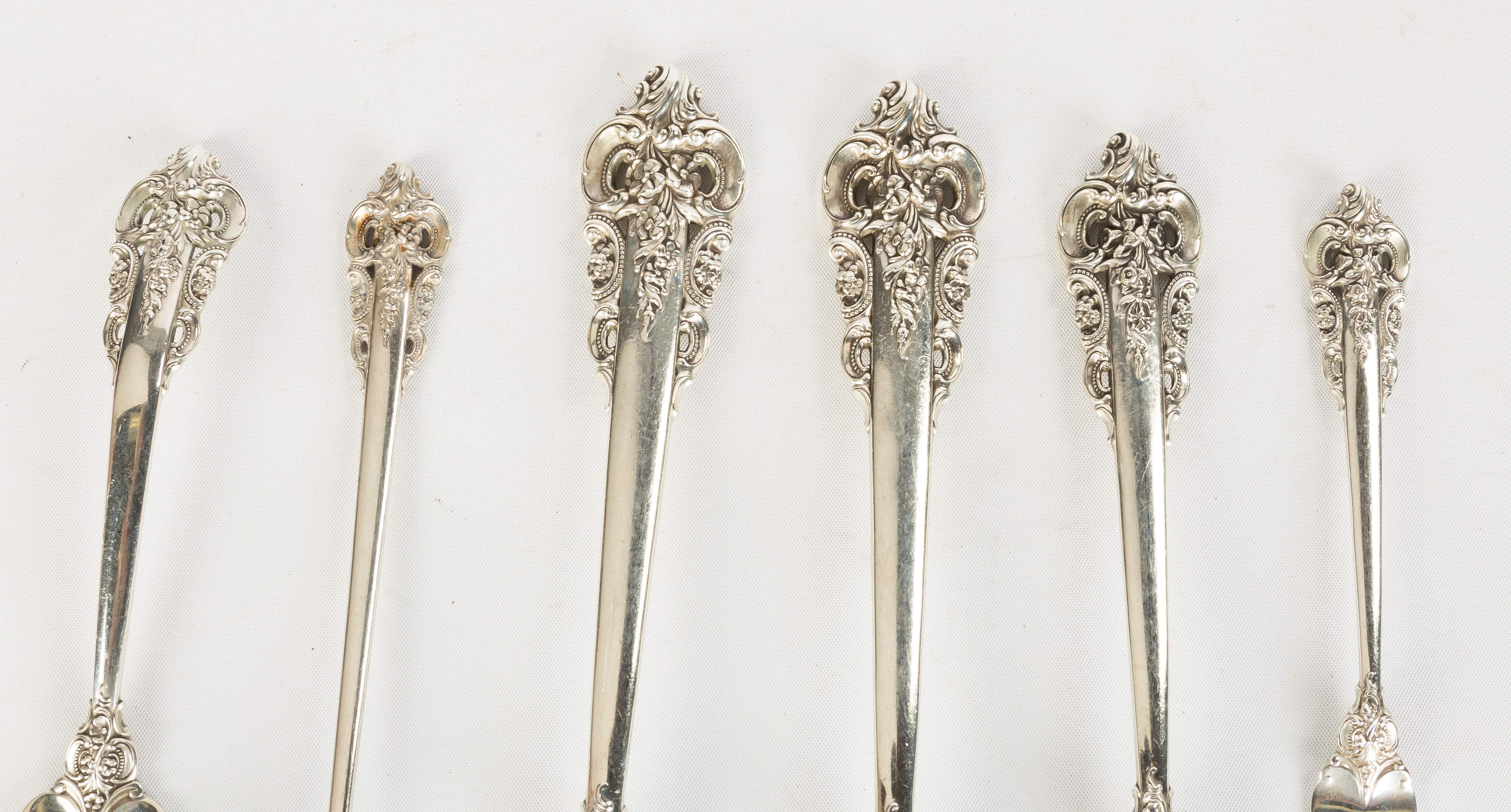 Wallace Sterling Silver Flatware - Grand Baroque Pattern | Cottone Auctions