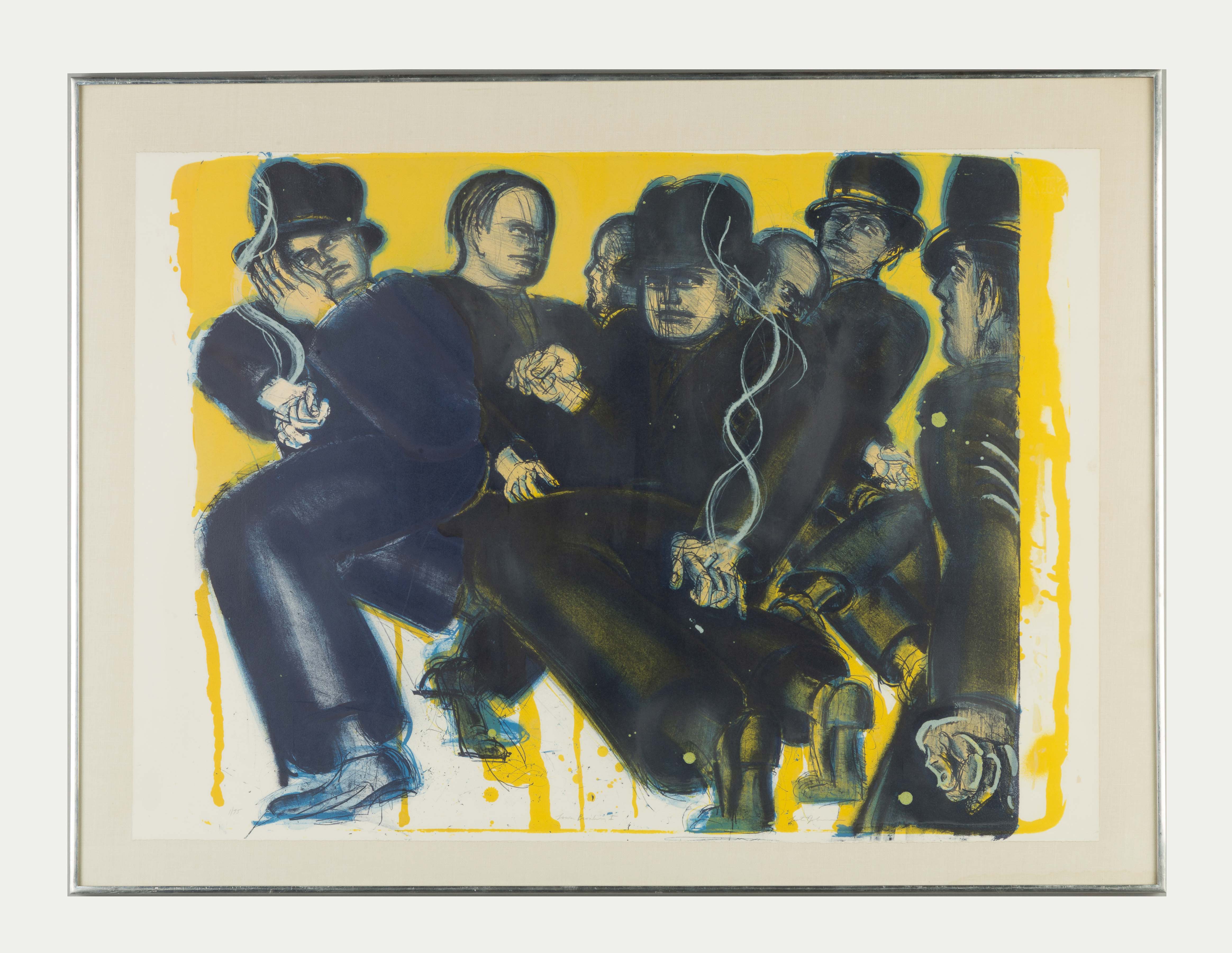 Lester Johnson (American, 1919 - 2010) "Lower Broadway I" | Cottone ...