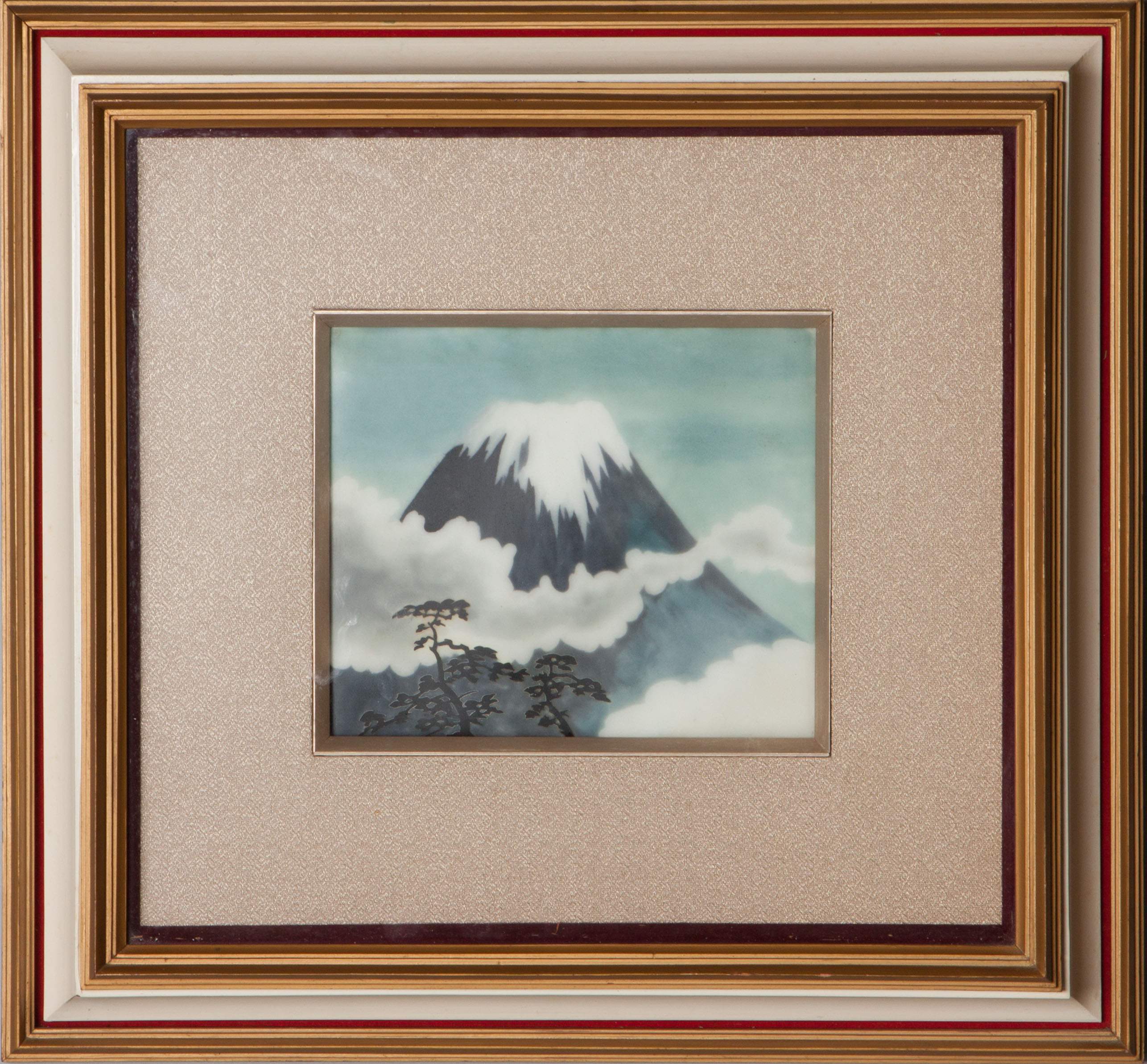 Japanese Enamel on Copper of Mt. Fuji | Cottone Auctions