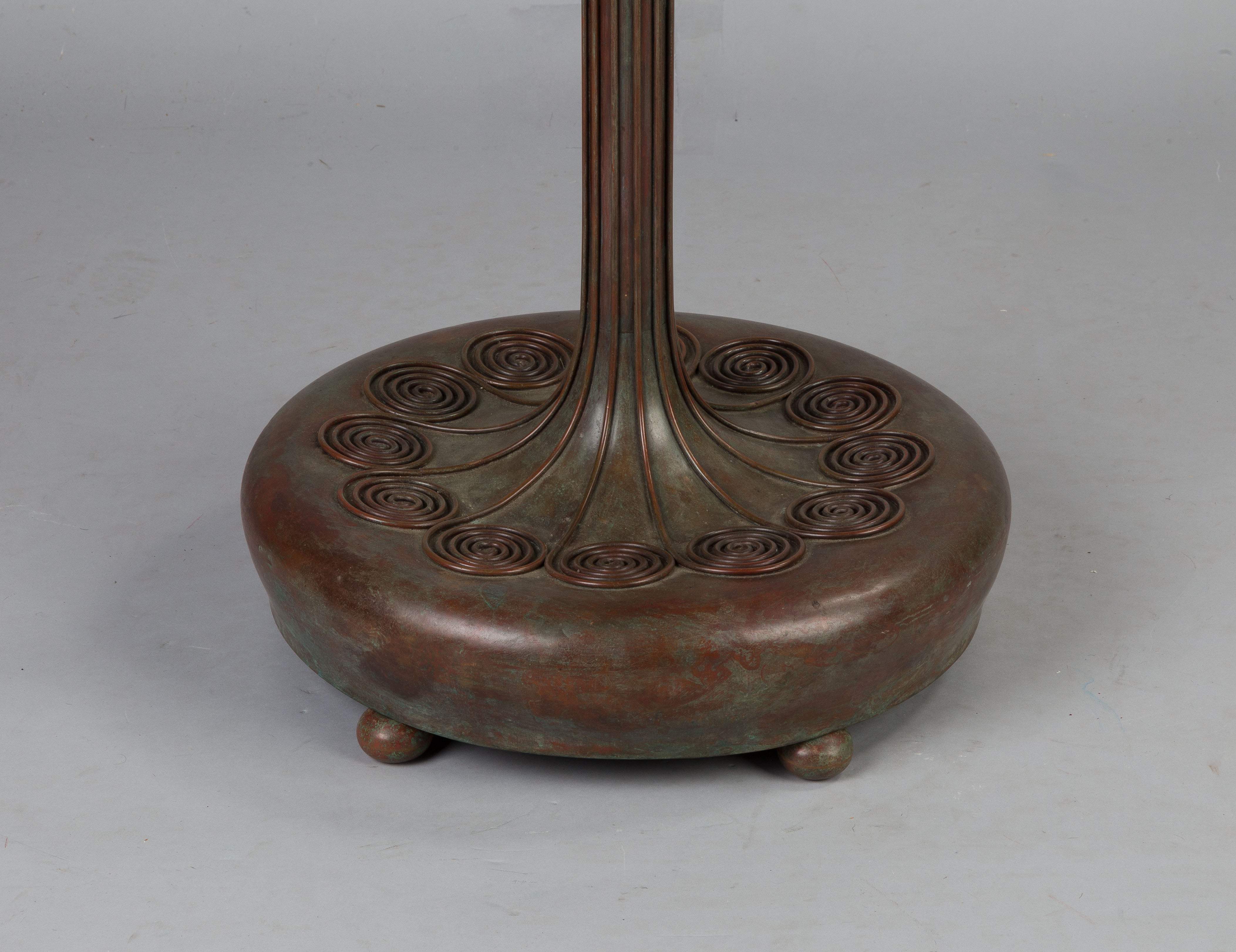Tiffany Studios New York "Scroll" Senior Floor Base | Cottone Auctions