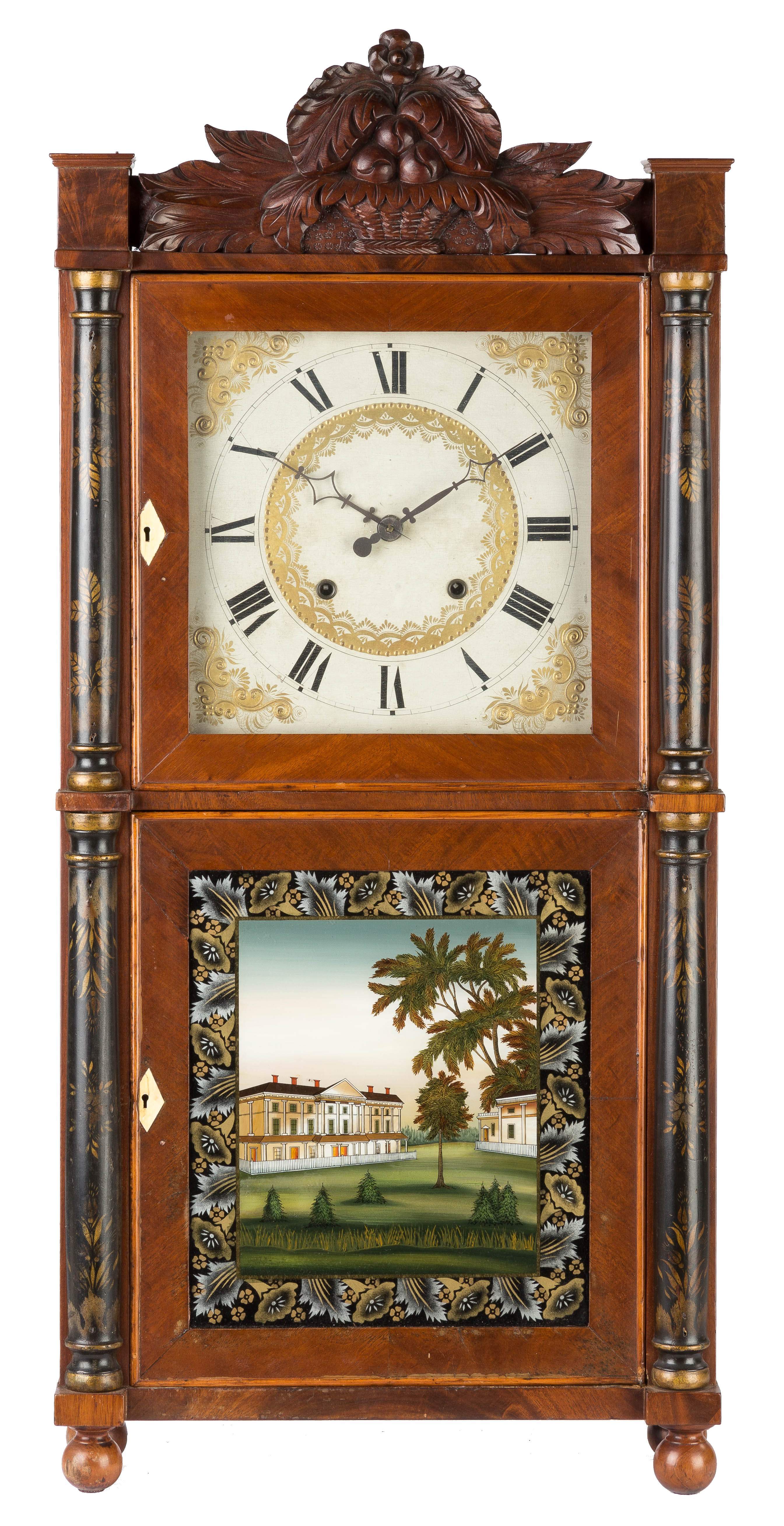 Eli Terry and Son Stenciled Shelf Clock | Cottone Auctions