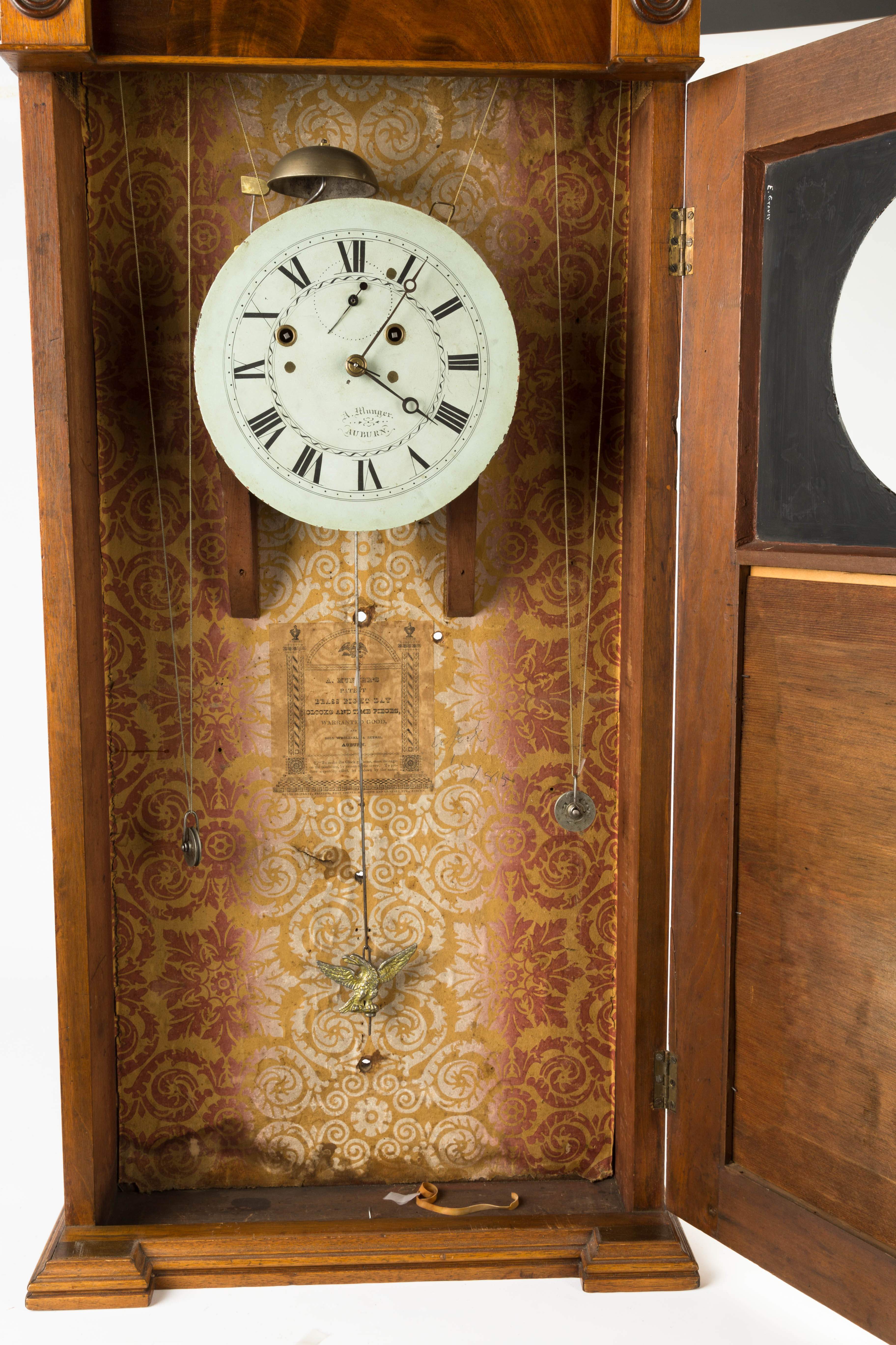 Asa Munger, Auburn, NY, Shelf Clock | Cottone Auctions