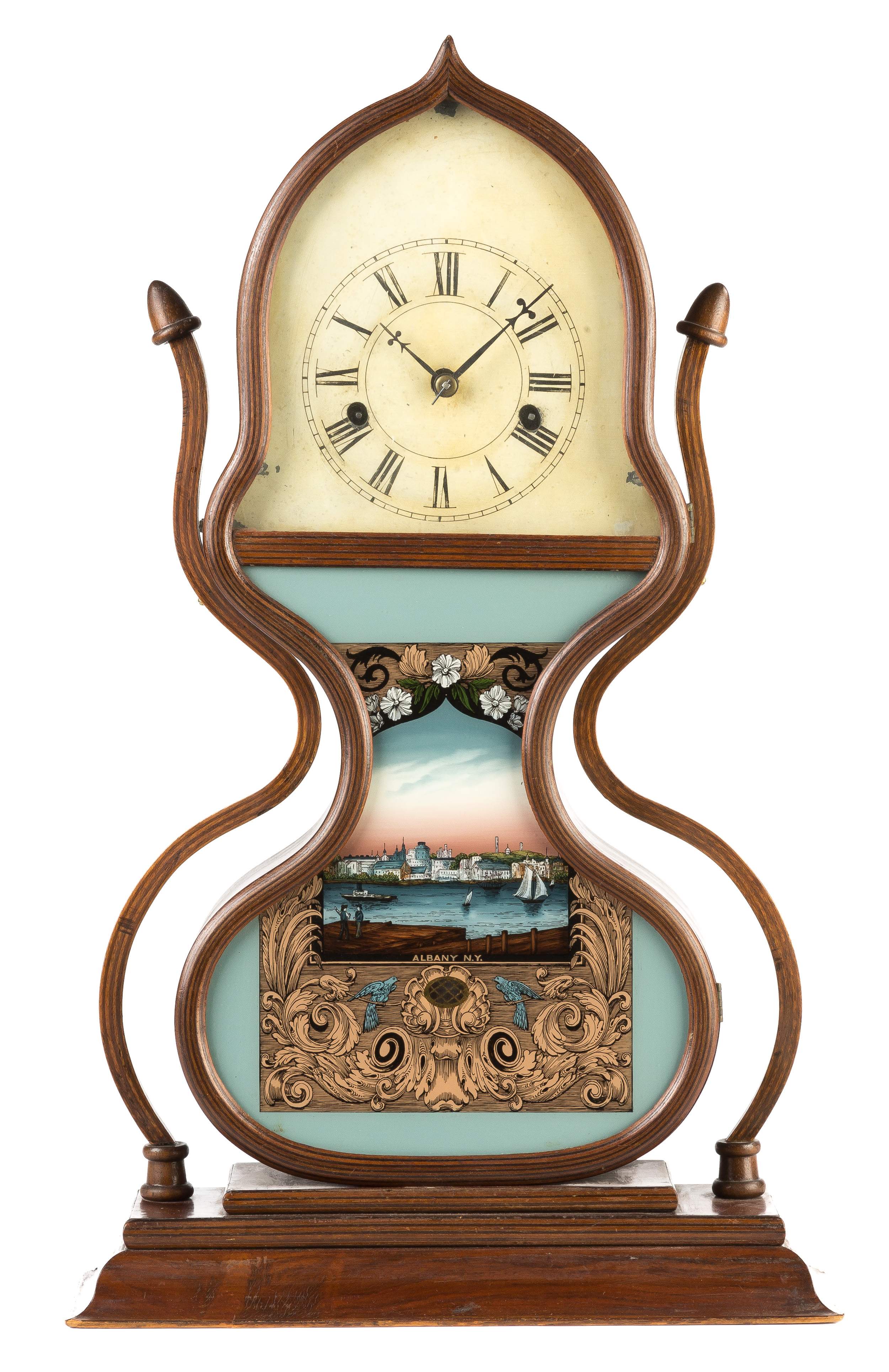 J. C. Brown, Bristol, CT, Acorn Shelf Clock | Cottone Auctions