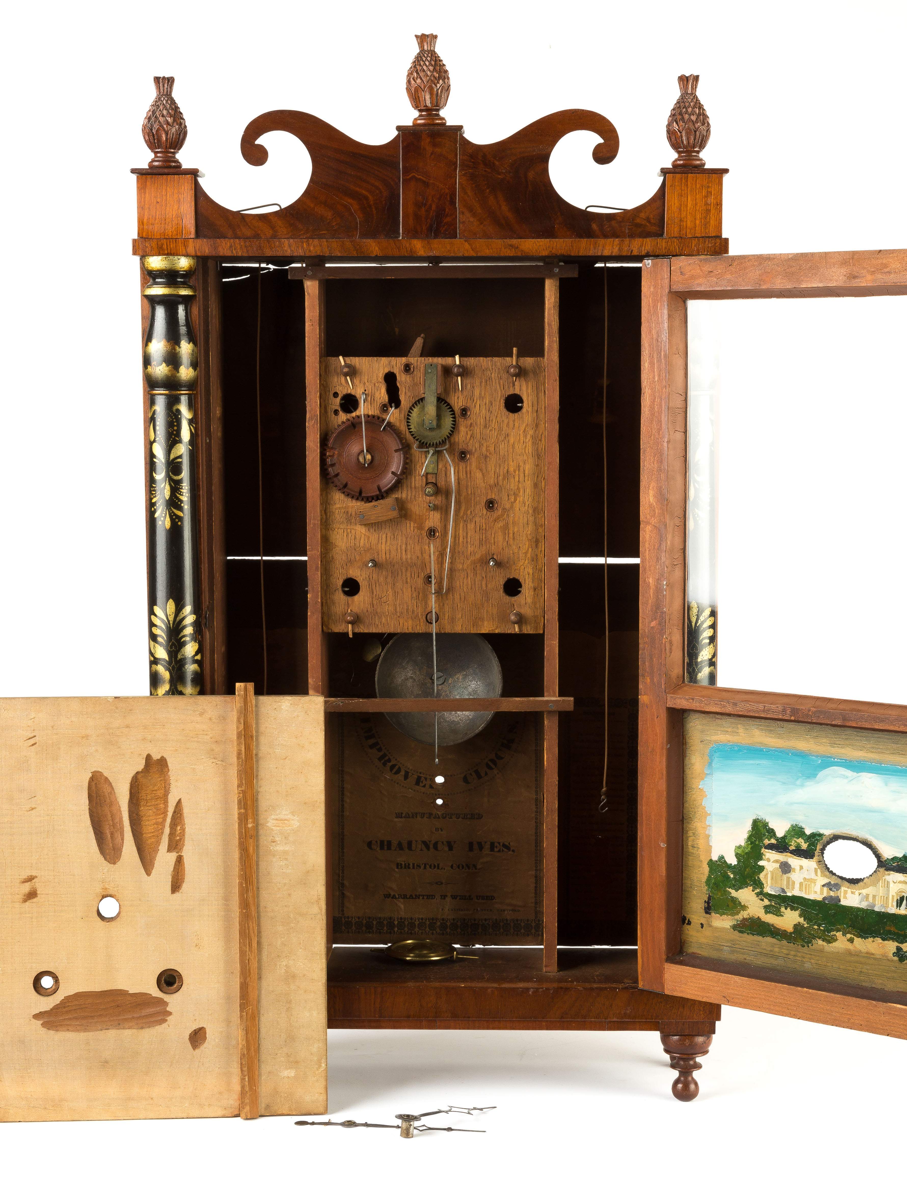 Chauncey Ives, Bristol, CT, Jester Top Shelf Clock | Cottone Auctions