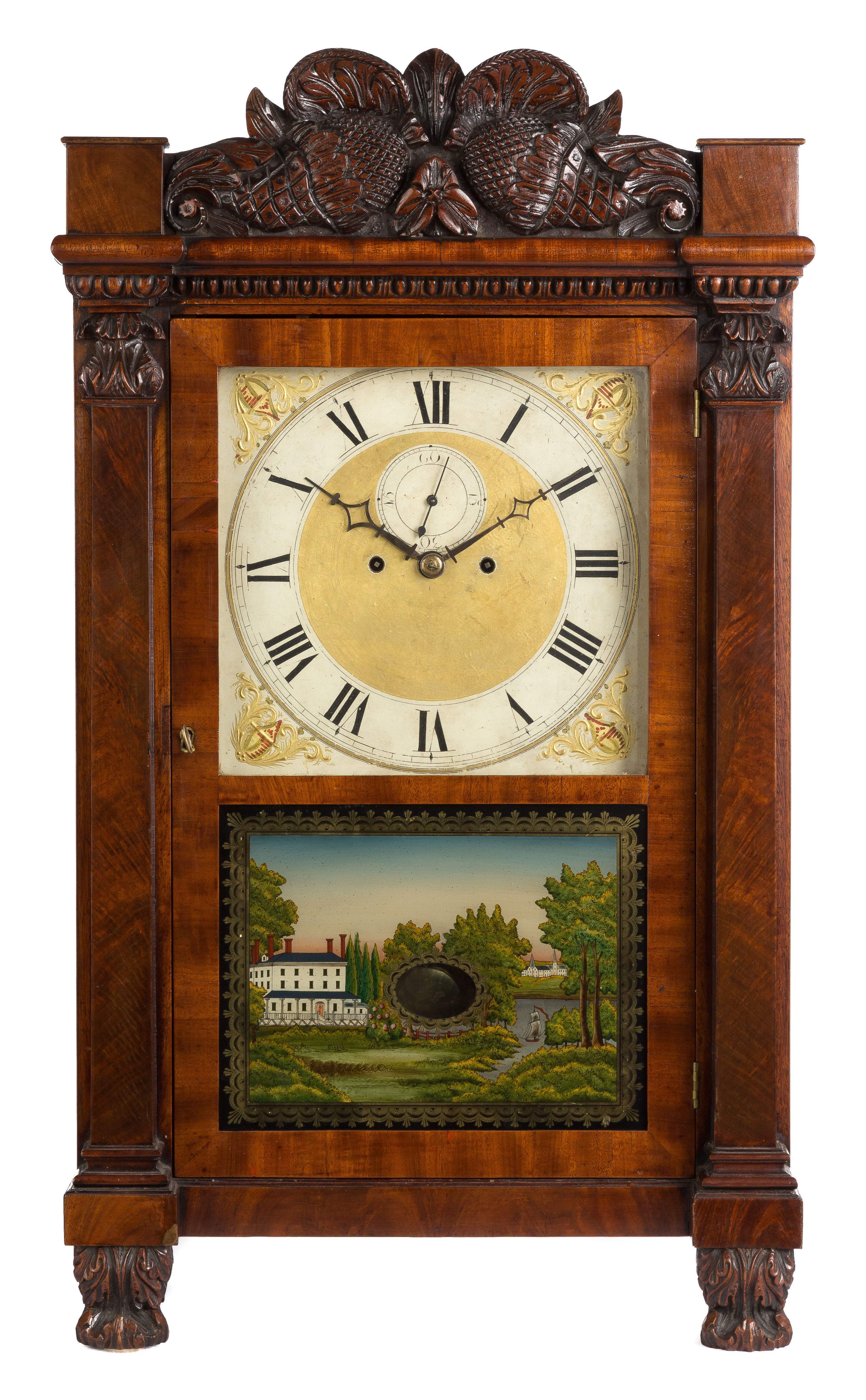 Early Salem Bridge Shelf Clock | Cottone Auctions