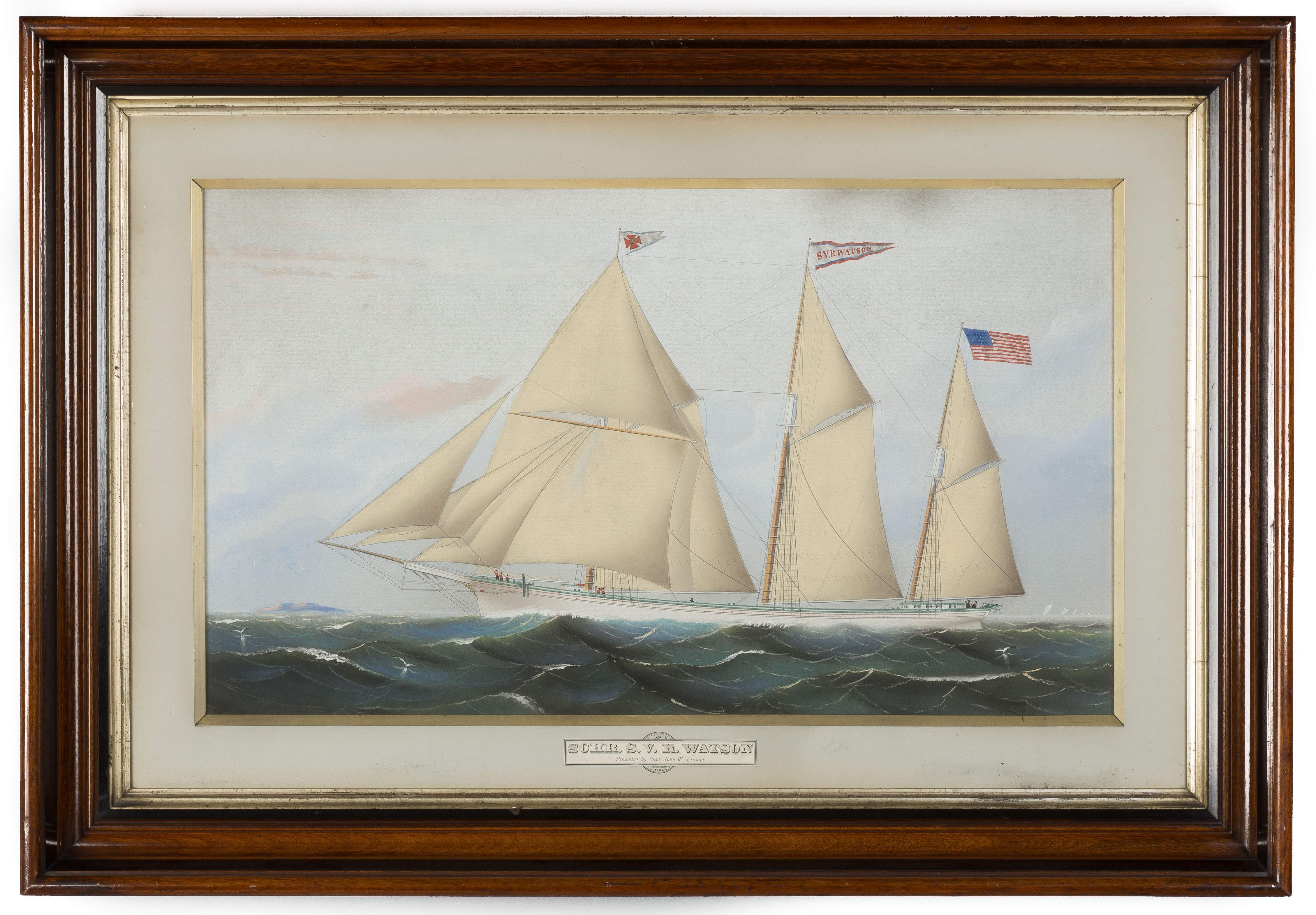 "Schooner S.V.R. Watson" Painting | Cottone Auctions