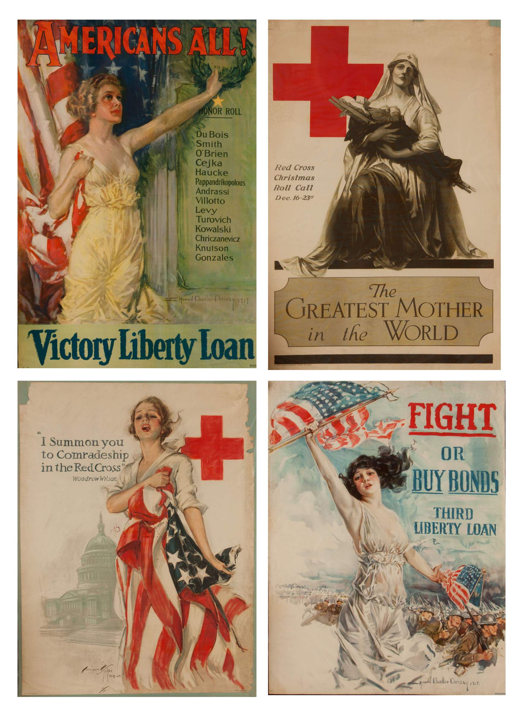 Four Vintage WWI Posters | Cottone Auctions