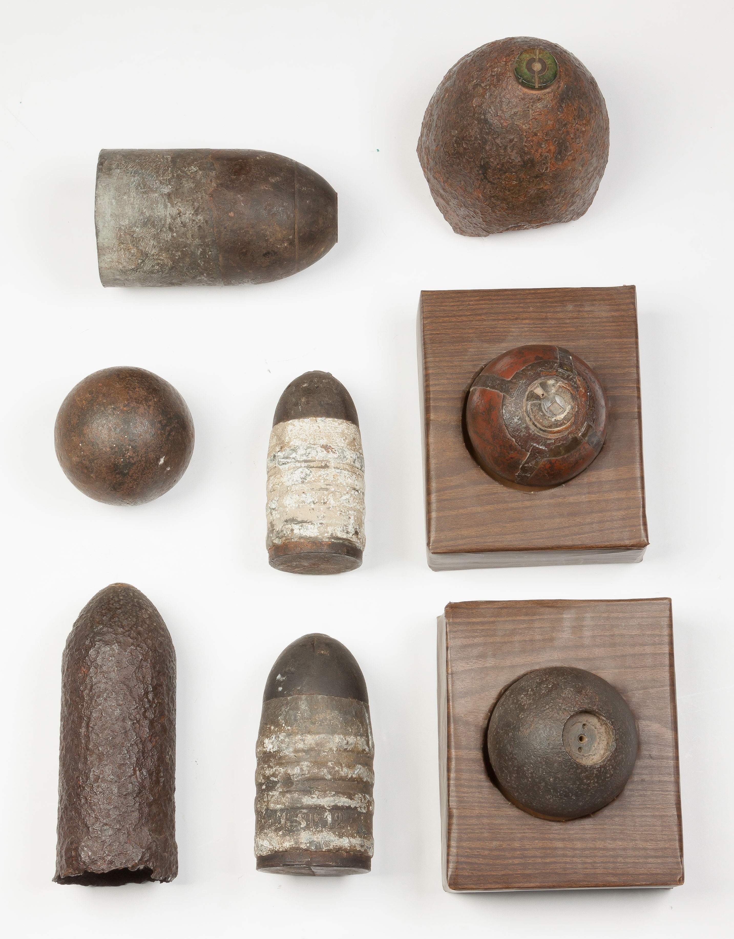 Eight Civil War Artillery Projectiles | Cottone Auctions