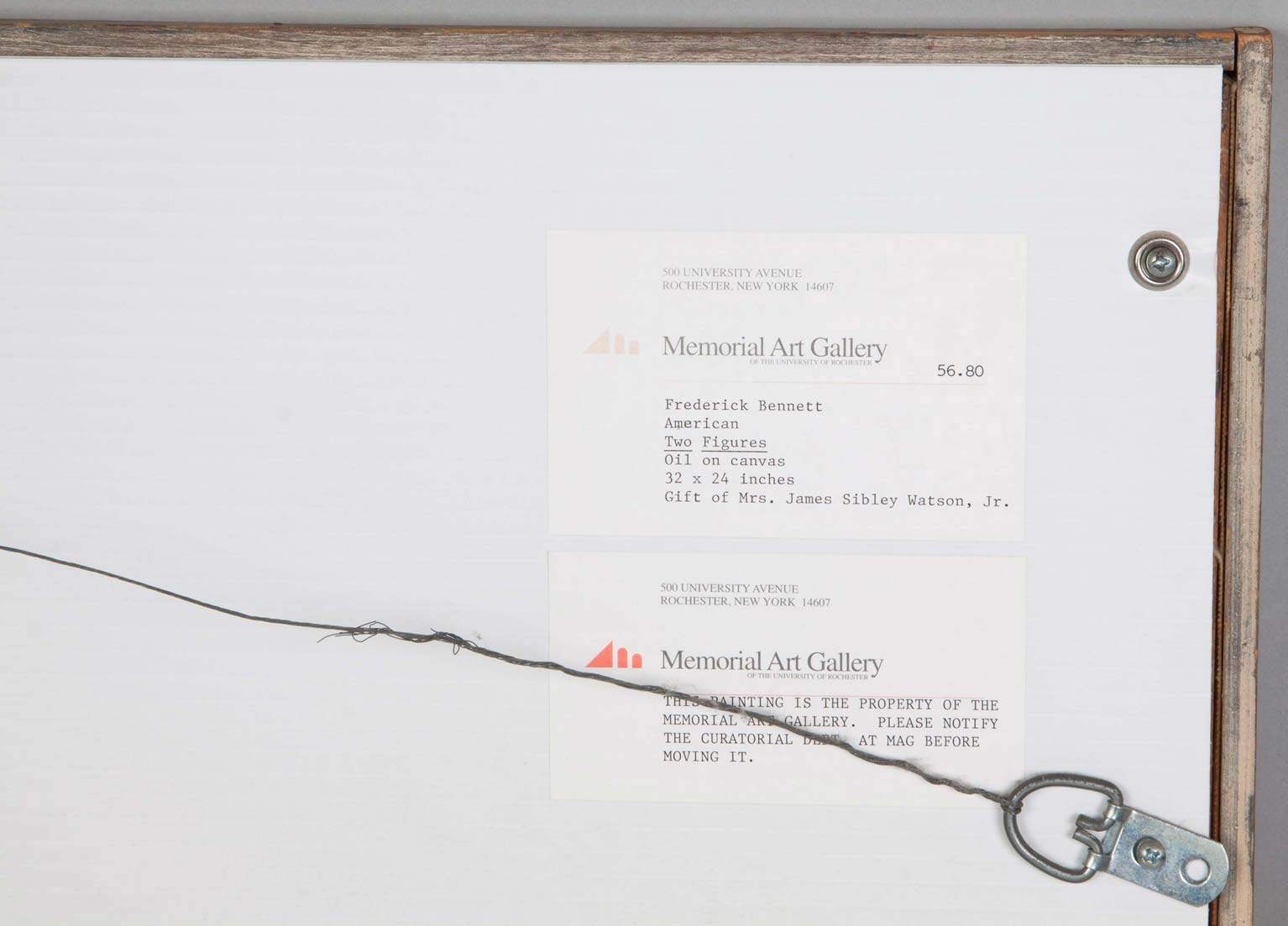 Frederick Bennett ( American ) "Two Figures" | Cottone Auctions