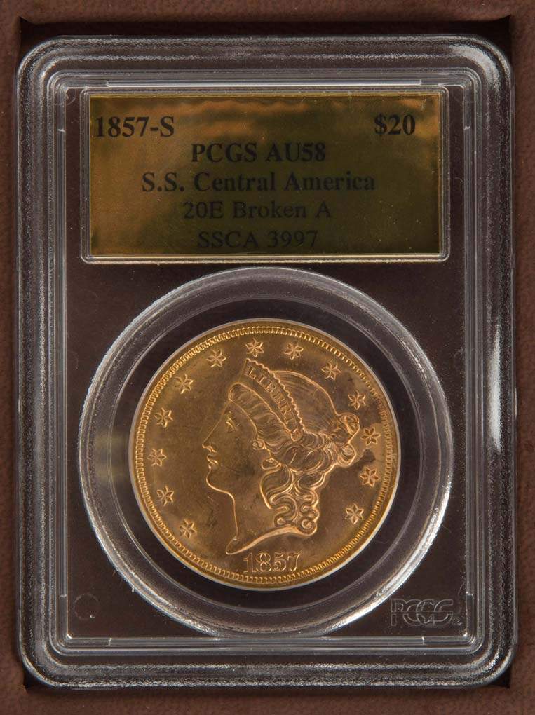 The S.S. Central America 1857 Double Eagle Gold Coin | Cottone Auctions