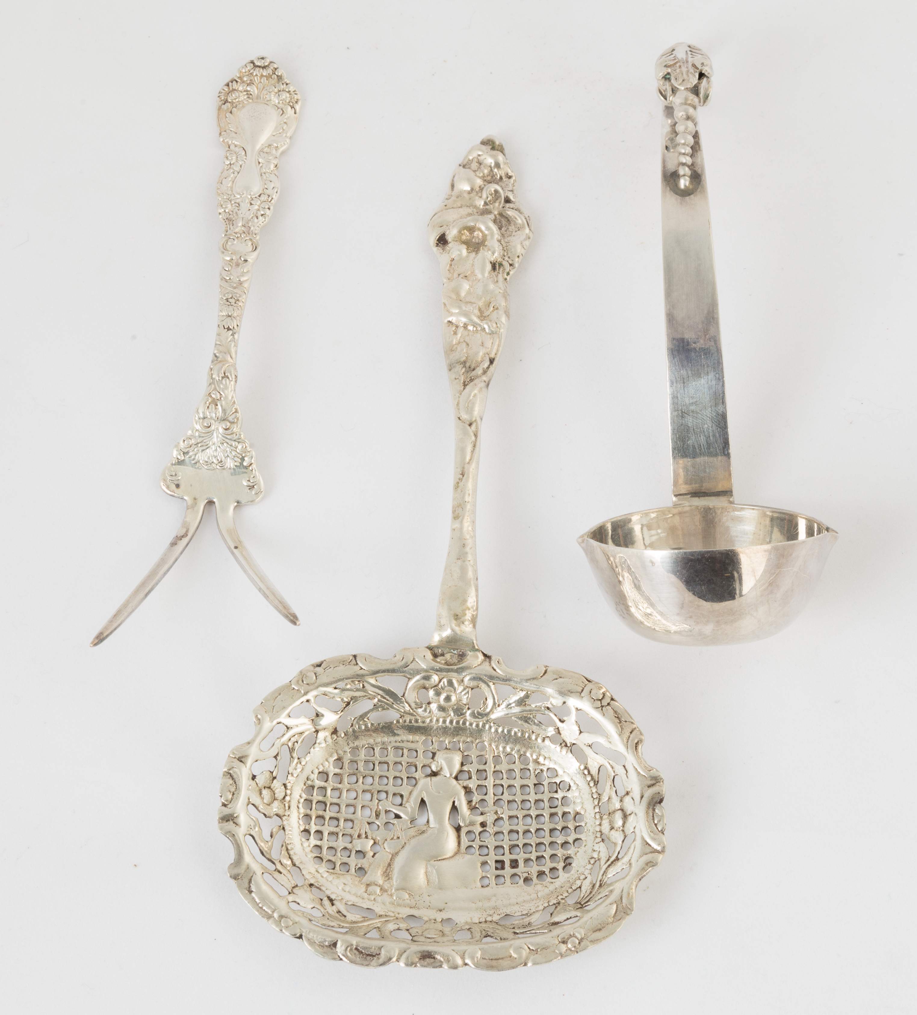 Three Sterling Silver Serving Pieces | Cottone Auctions