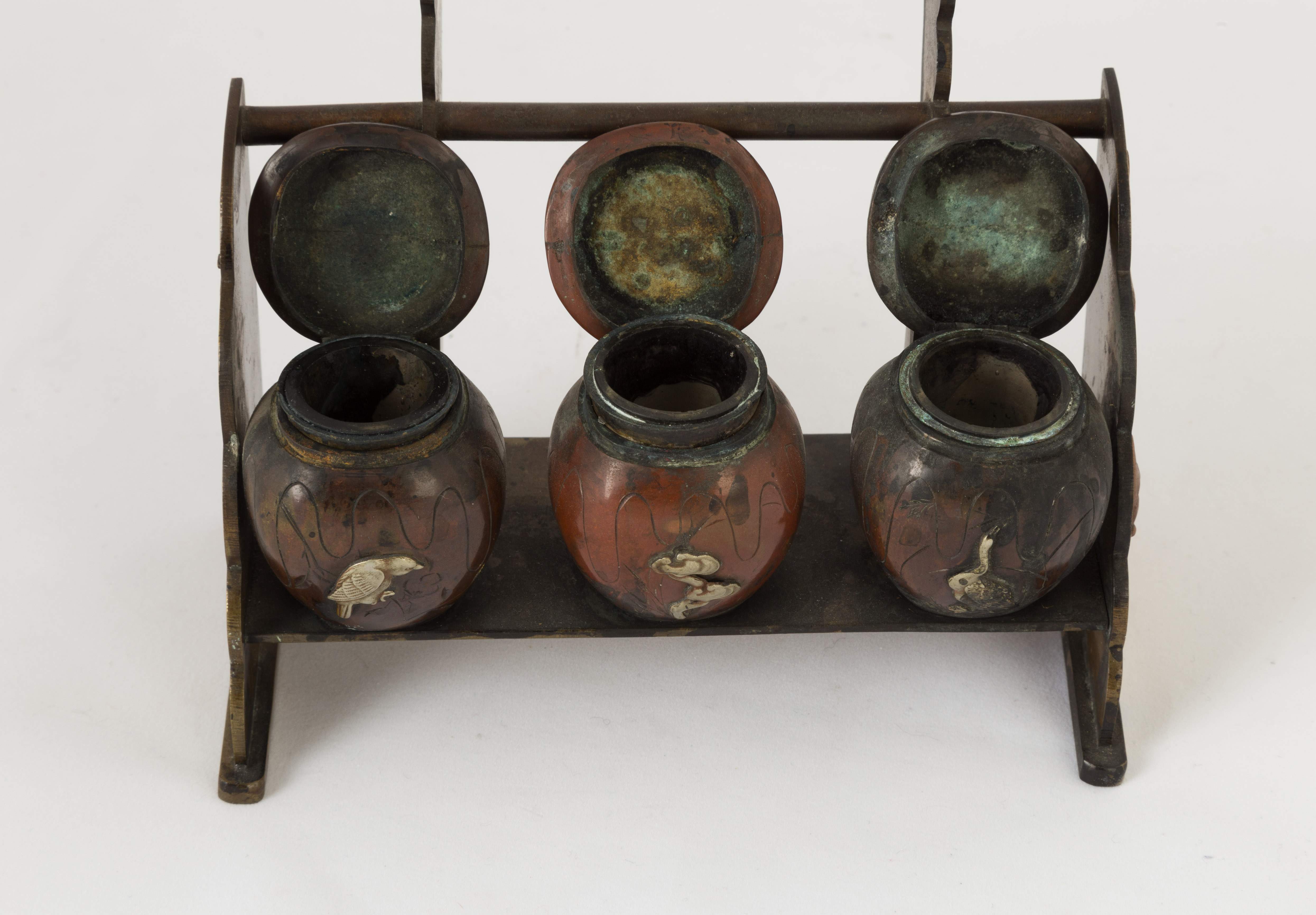 Japanese Mixed Metal Inkstand | Cottone Auctions