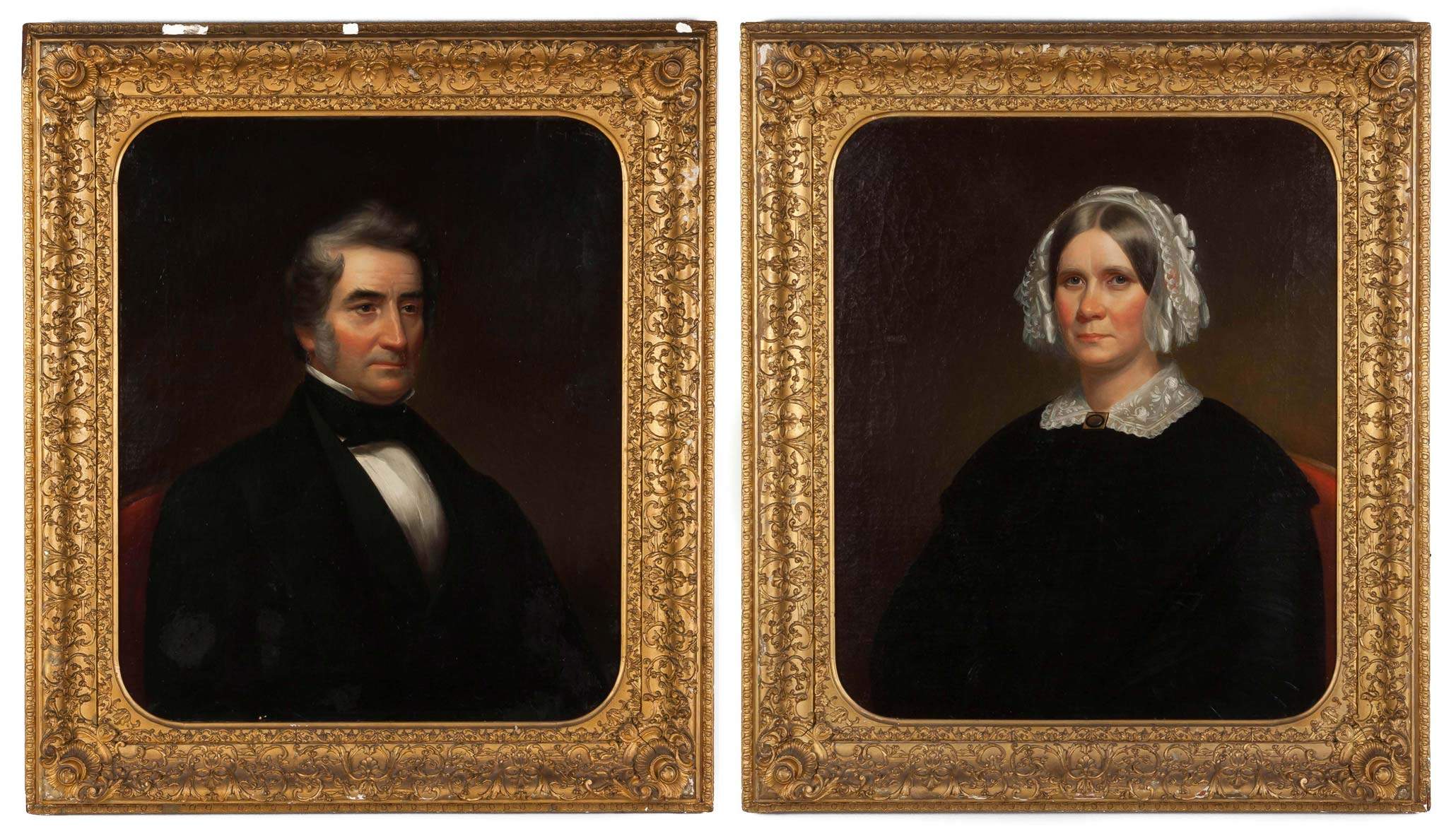 Pair of 19th Century Portraits | Cottone Auctions