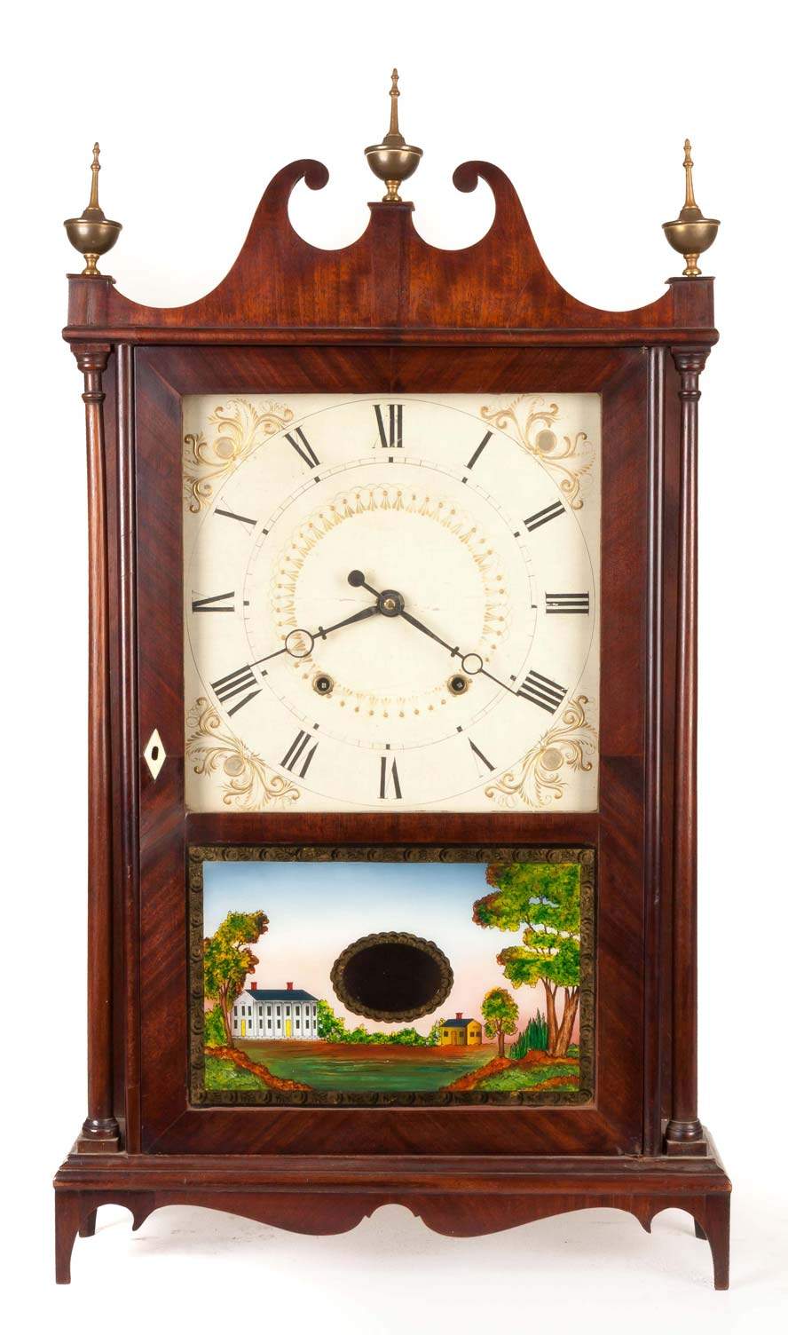 Eli & Samuel Terry Pillar and Scroll Shelf Clock | Cottone Auctions