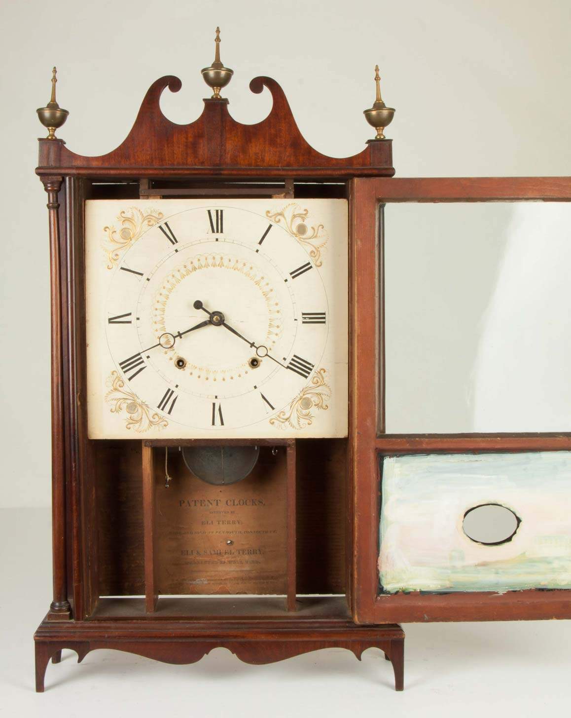 Eli & Samuel Terry Pillar and Scroll Shelf Clock | Cottone Auctions
