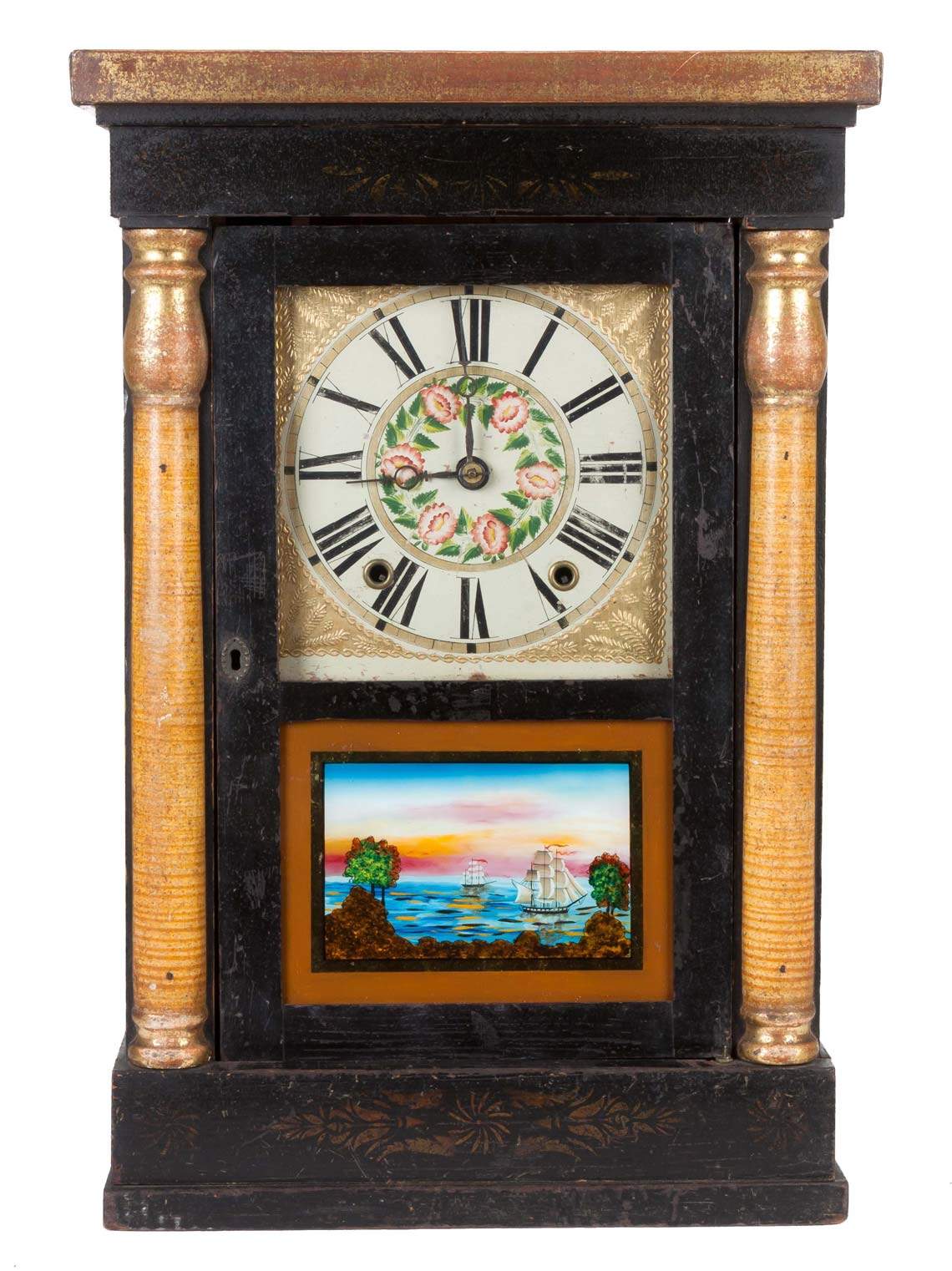 C. Jerome & Co., Richmond, VA, Miniature Shelf Clock | Cottone Auctions