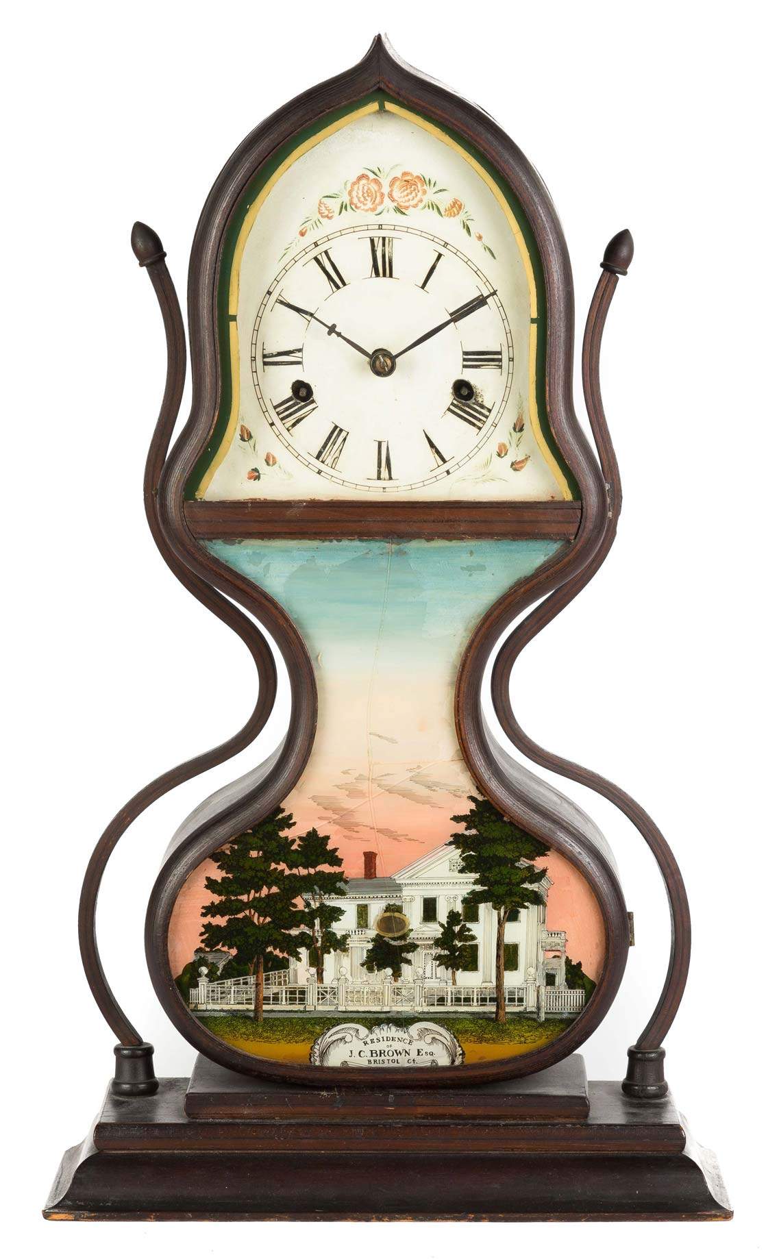 J.C. Brown Acorn Clock | Cottone Auctions