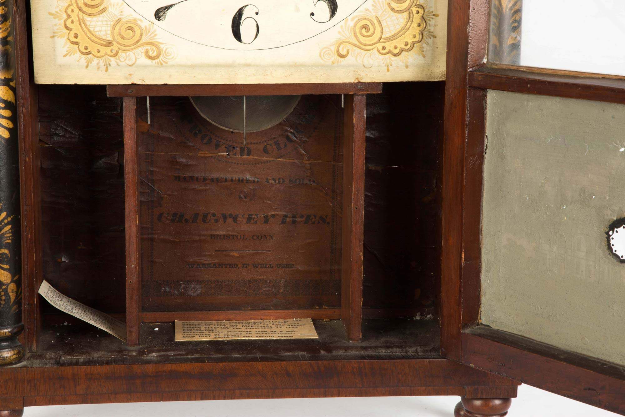 Chauncey Ives Jester Top Shelf Clock | Cottone Auctions