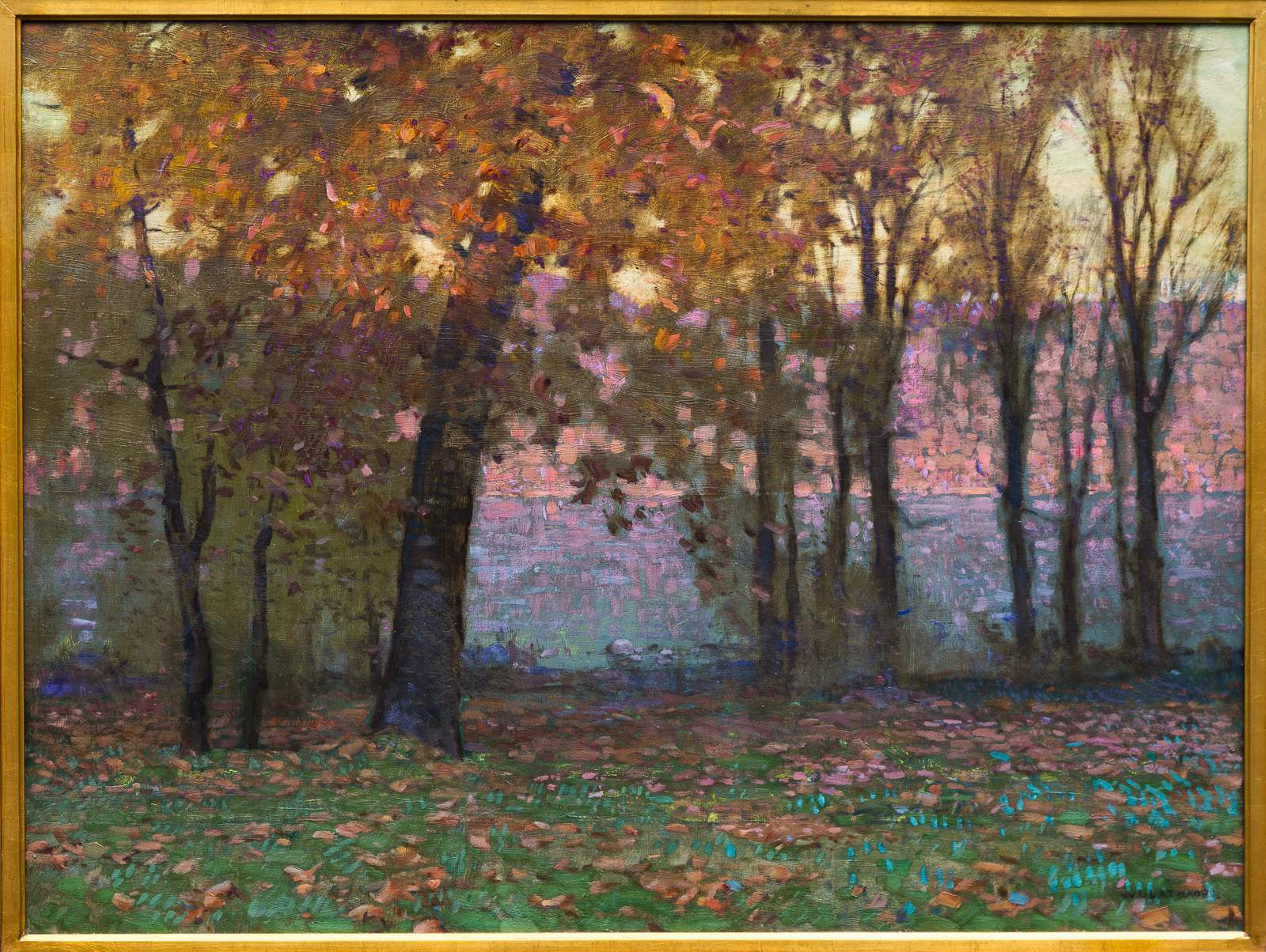 William Langson Lathrop (American, 1859-1938) "October Evening ...