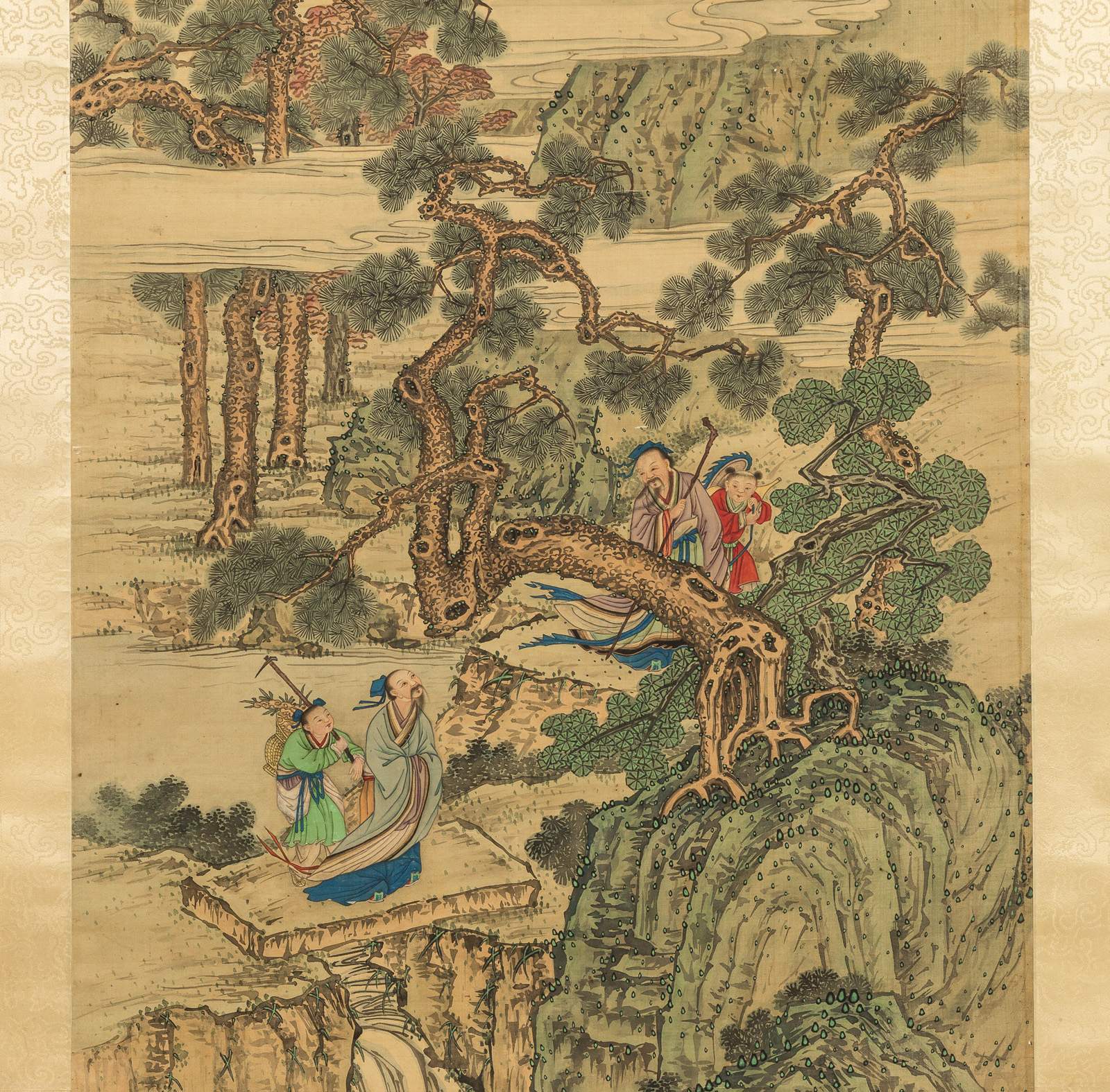Chinese Hand Painted Scroll | Cottone Auctions
